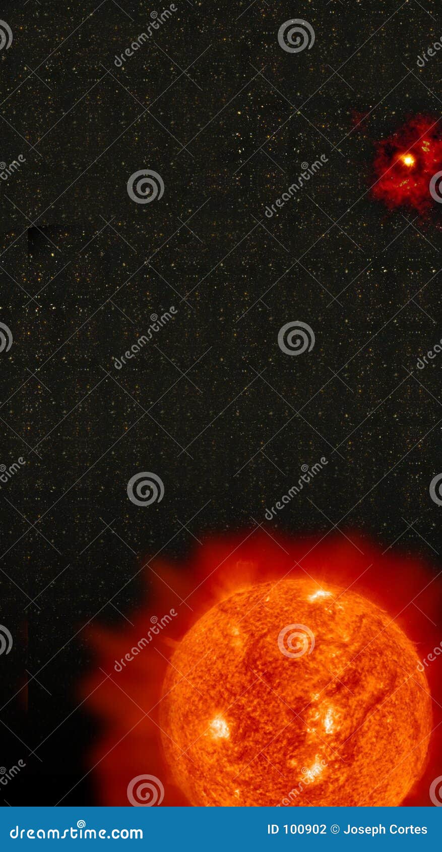 Birth of sun stock illustration. Illustration of system - 100902