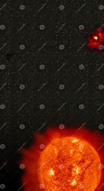 Birth of sun stock illustration. Illustration of system - 100902