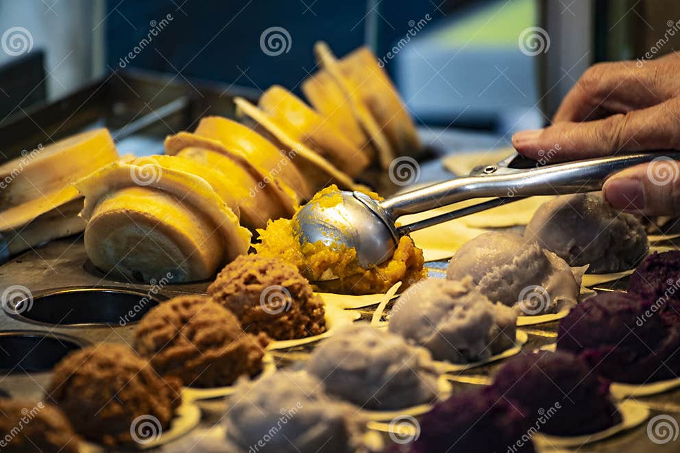 The Birth of Wheel Cakes stock image. Image of spotlight - 346455339