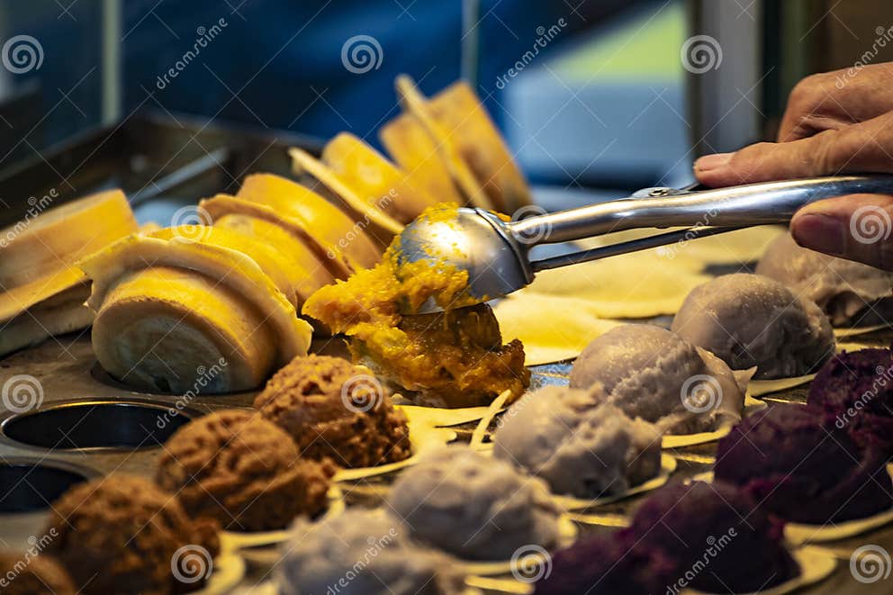 The Birth of Wheel Cakes stock photo. Image of tasty - 346455360