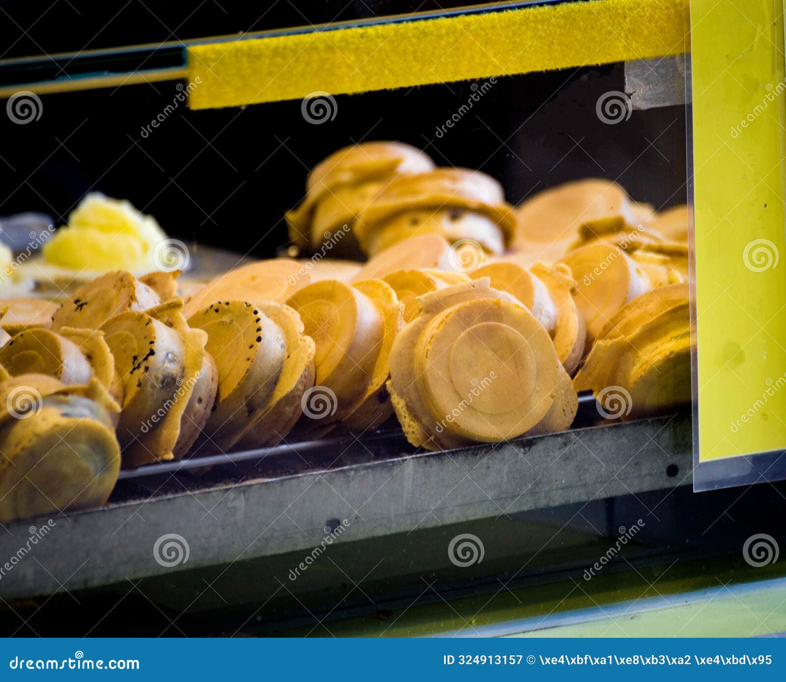 The Birth of Wheel Cakes stock image. Image of delicious - 324913157