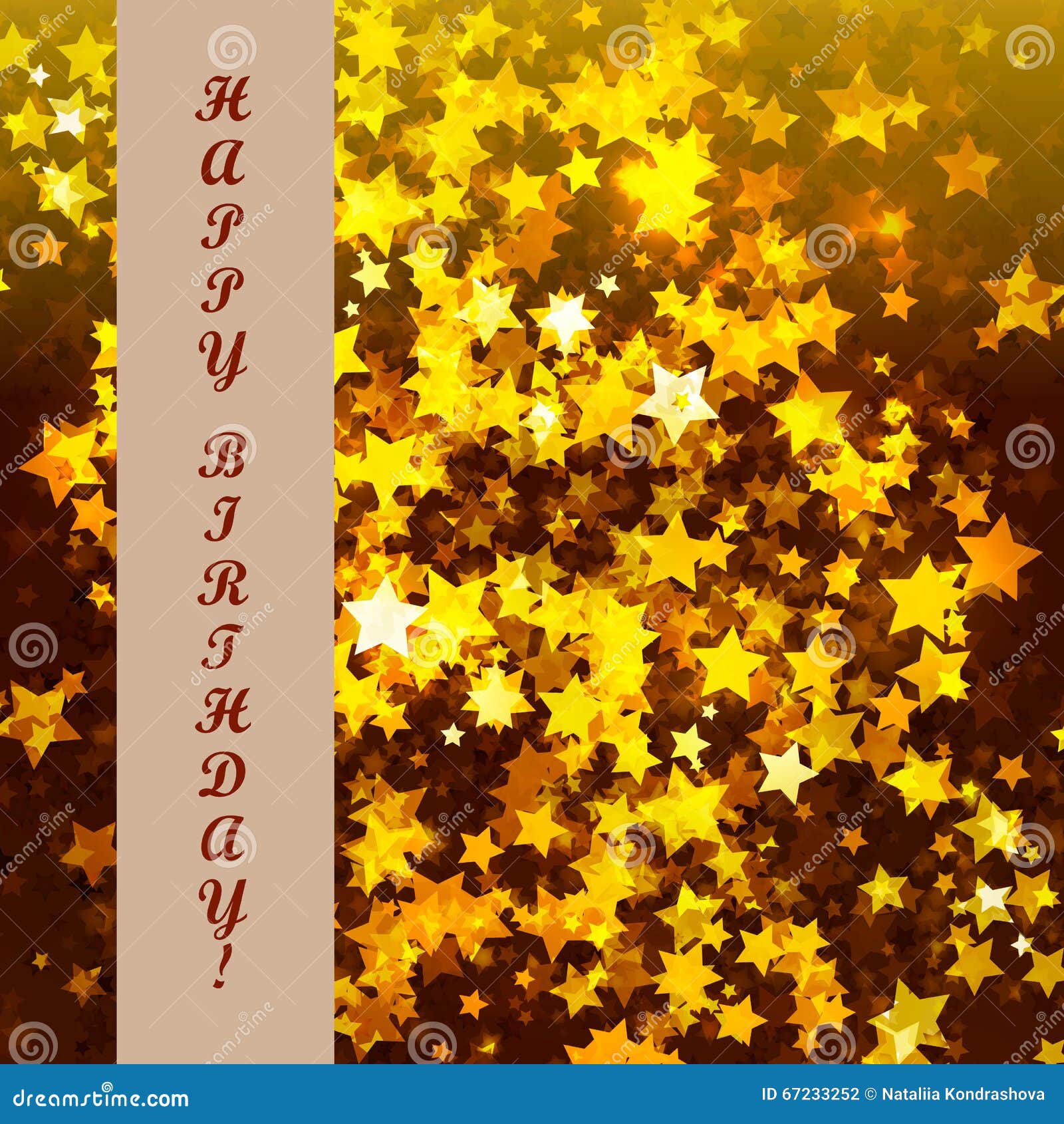 Birthday Abstract Star Background Card Stock Vector - Illustration of ...