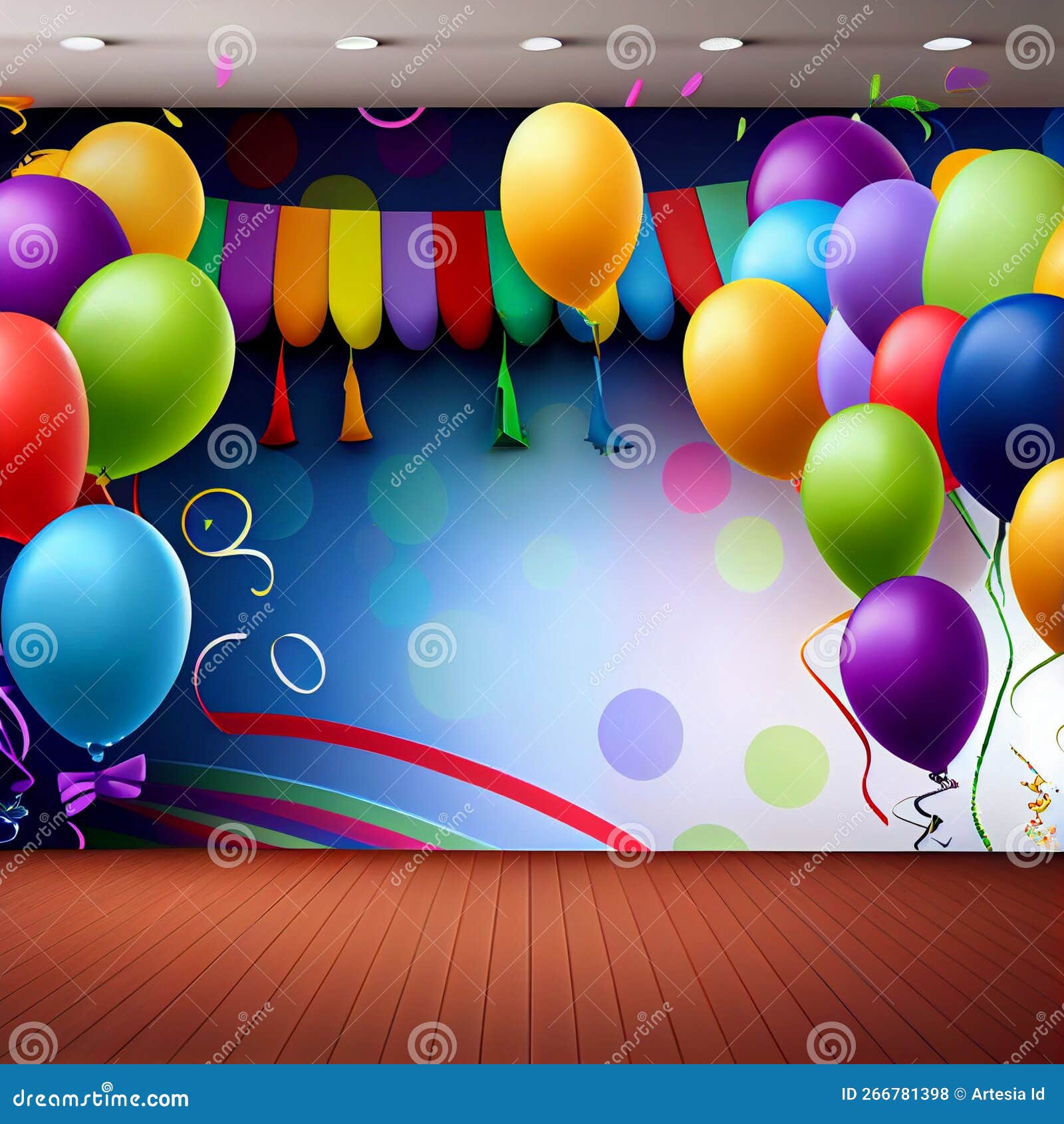 Birthday Backdrop Wallpaper Stock Illustration - Illustration of ...