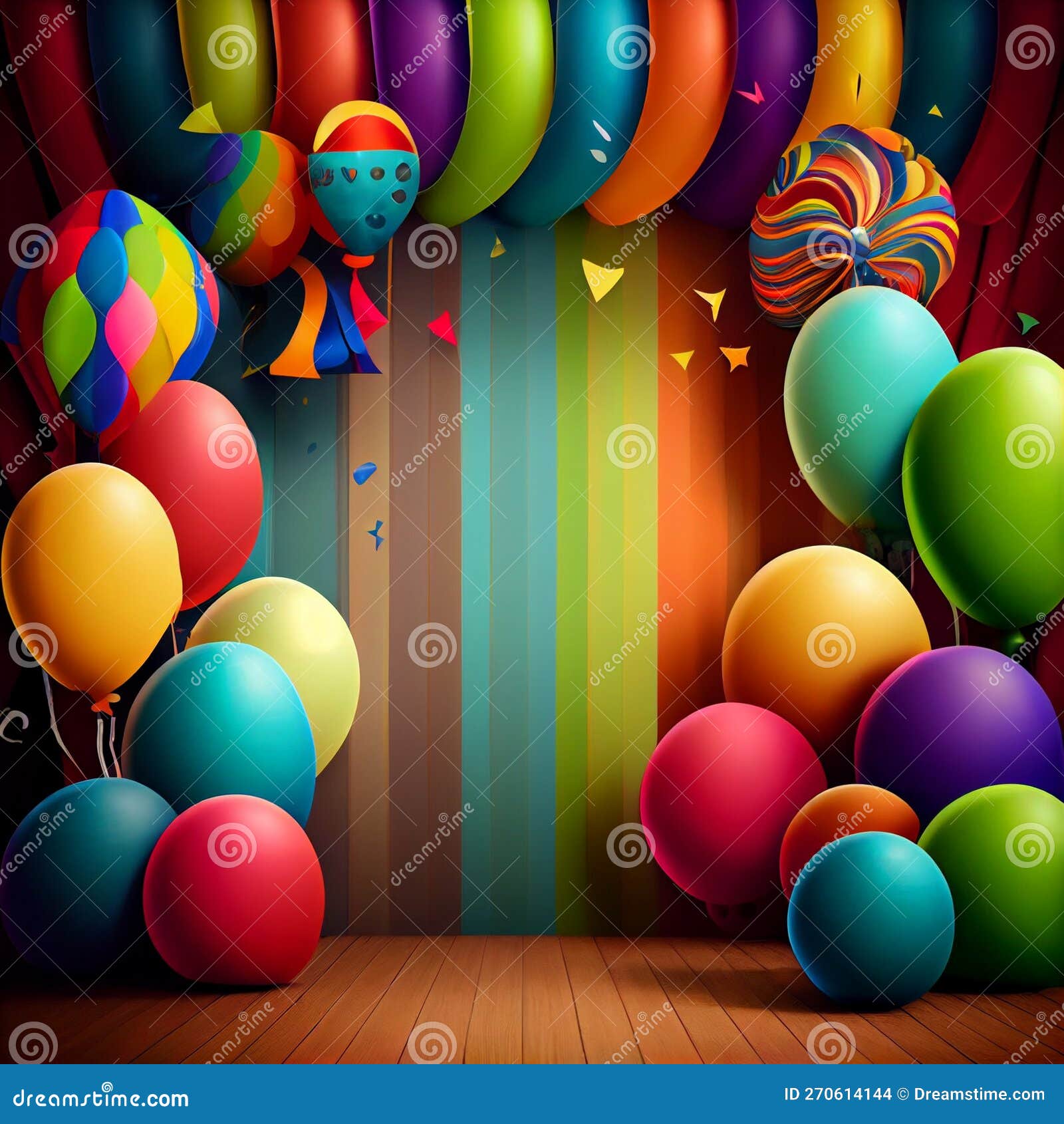 Birthday Backdrop Wallpaper Stock Illustration - Illustration of copy ...