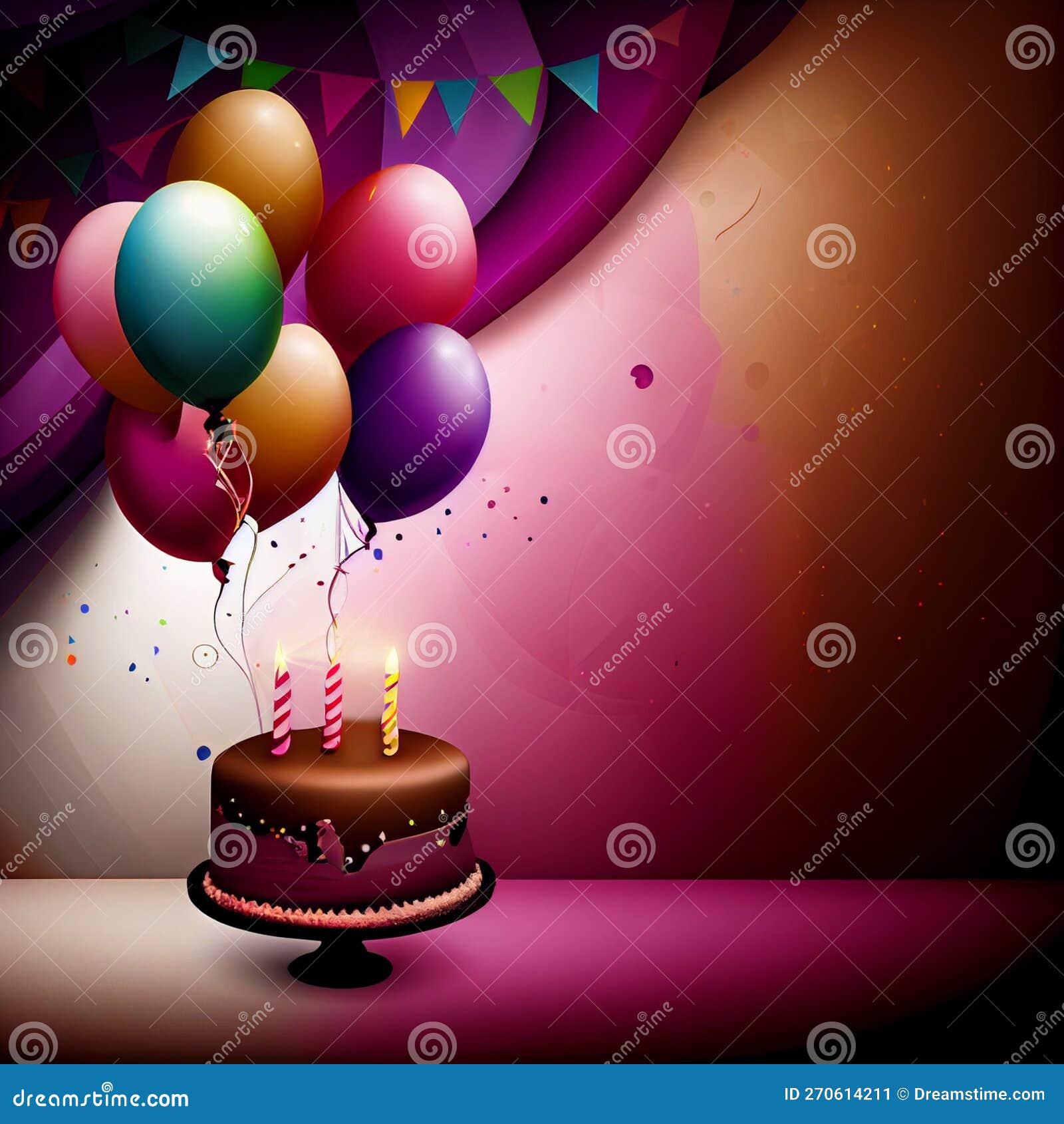 Birthday Backdrop Wallpaper Stock Illustration - Illustration of color ...