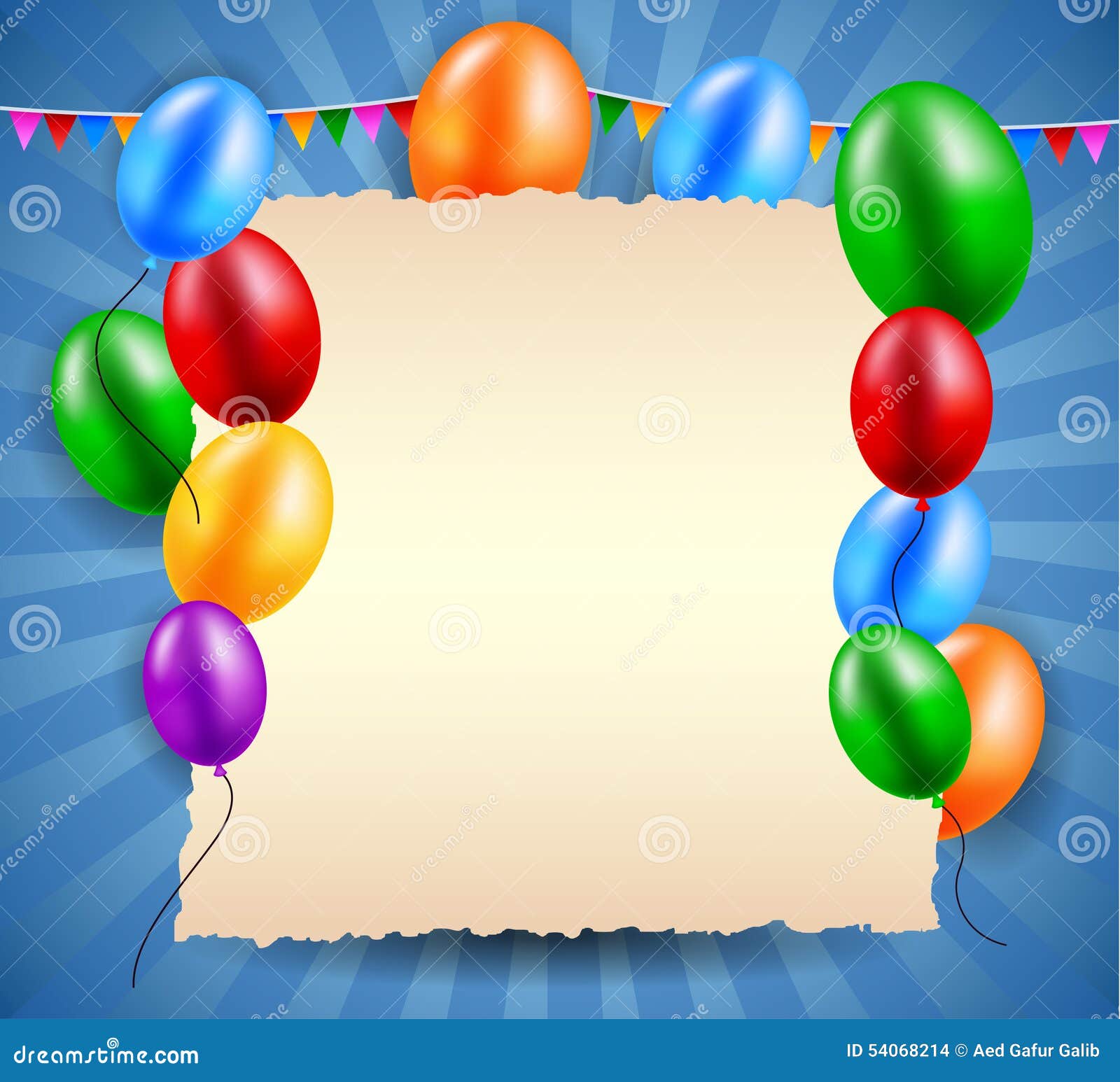 Birthday background stock vector. Illustration of decorate - 54068214