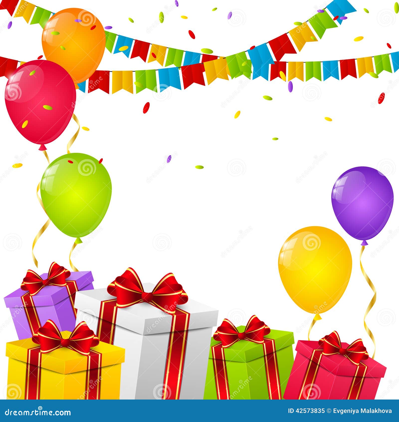 Birthday background stock vector. Illustration of cartoon - 42573835