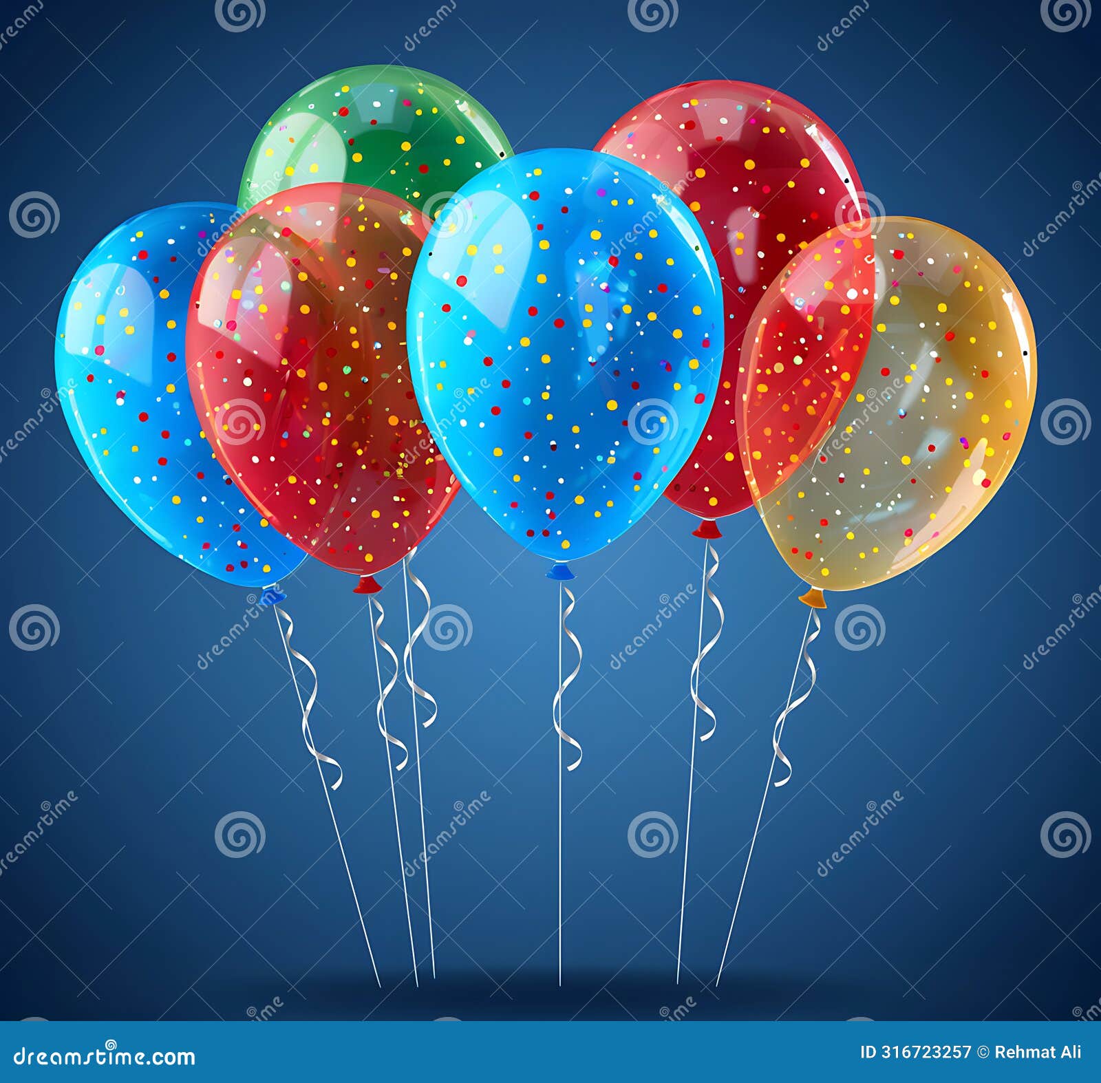 Birthday Balloons Vector Background Design Stock Image - Image of theme ...