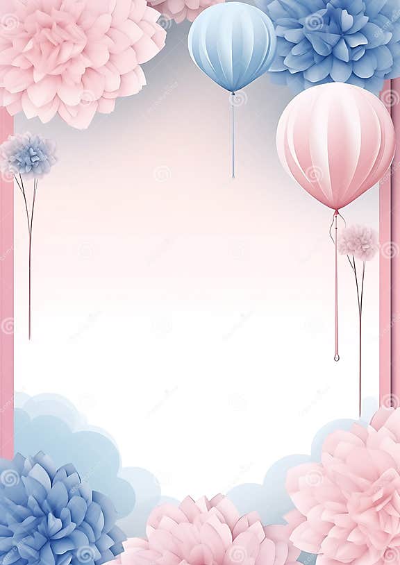 Birthday Bash Frames for Art Lovers Stock Illustration - Illustration ...