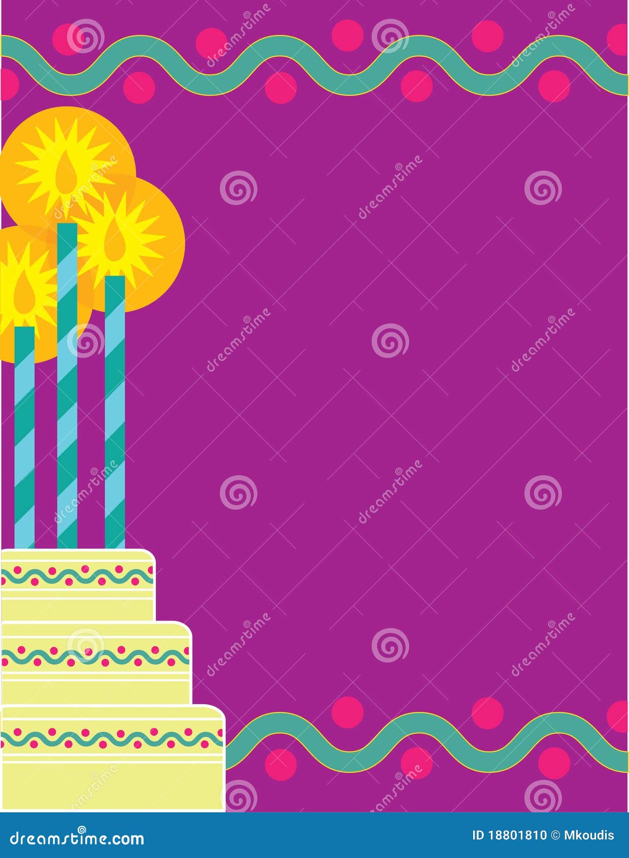 Birthday Border stock vector. Illustration of birthday - 18801810