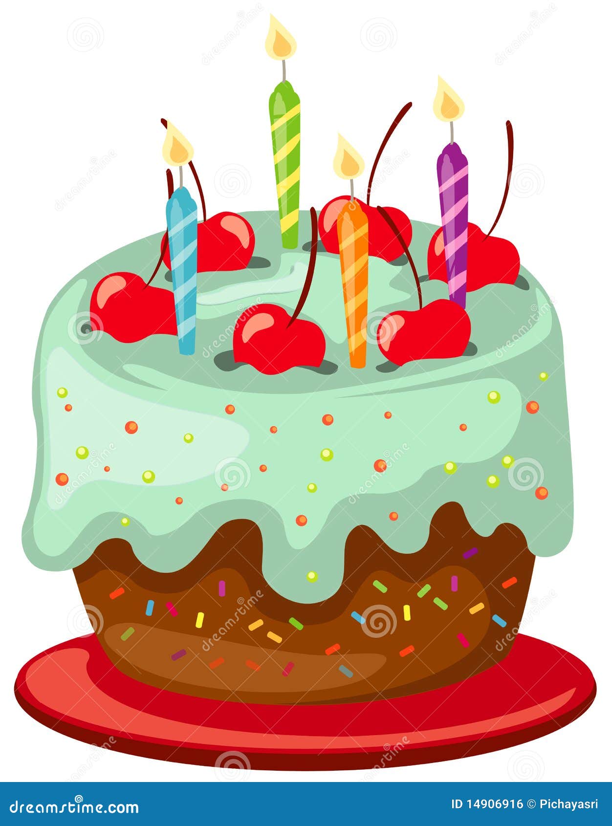 Birthday Cake On Fire Clipart