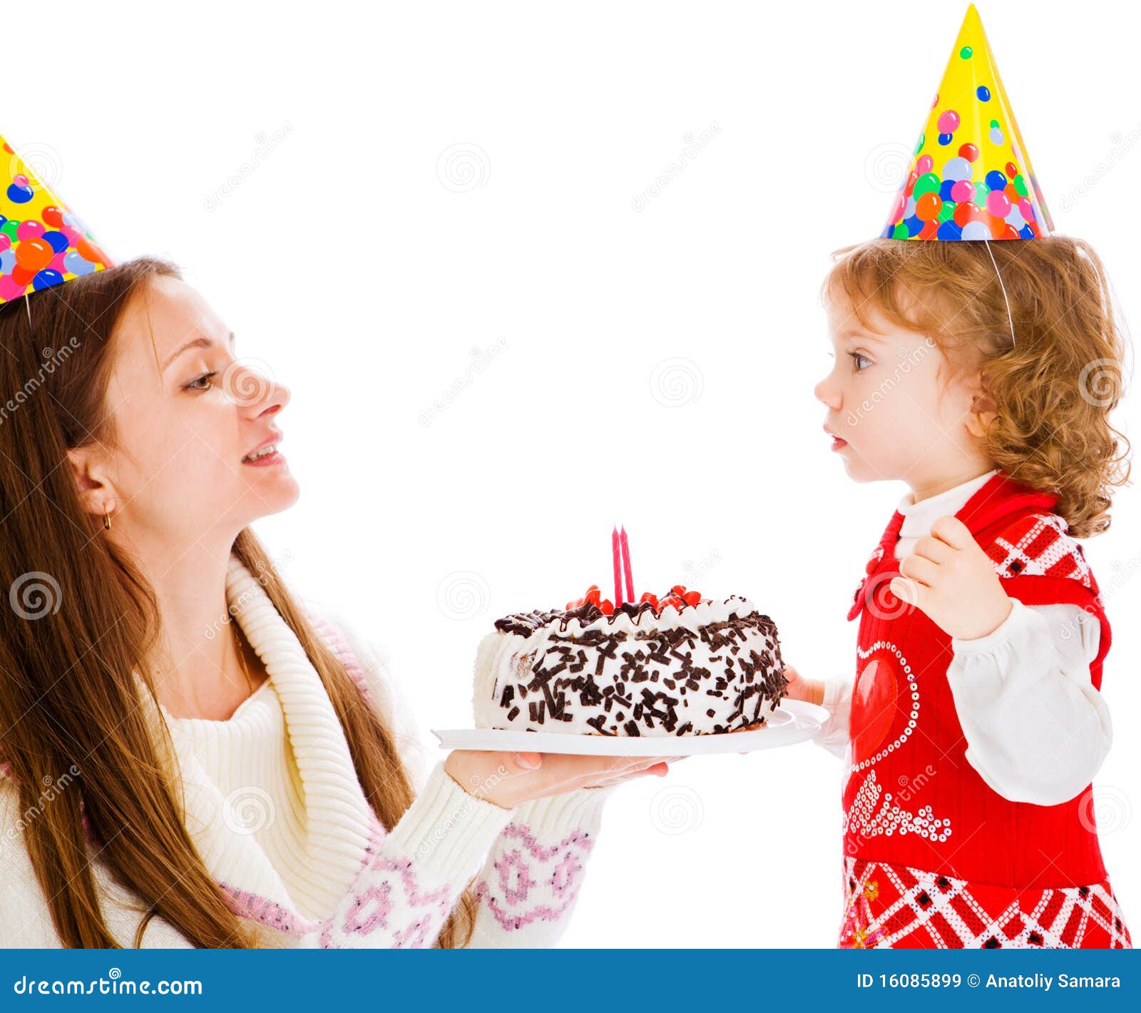 Birthday cake stock image. Image of daughter, female - 16085899
