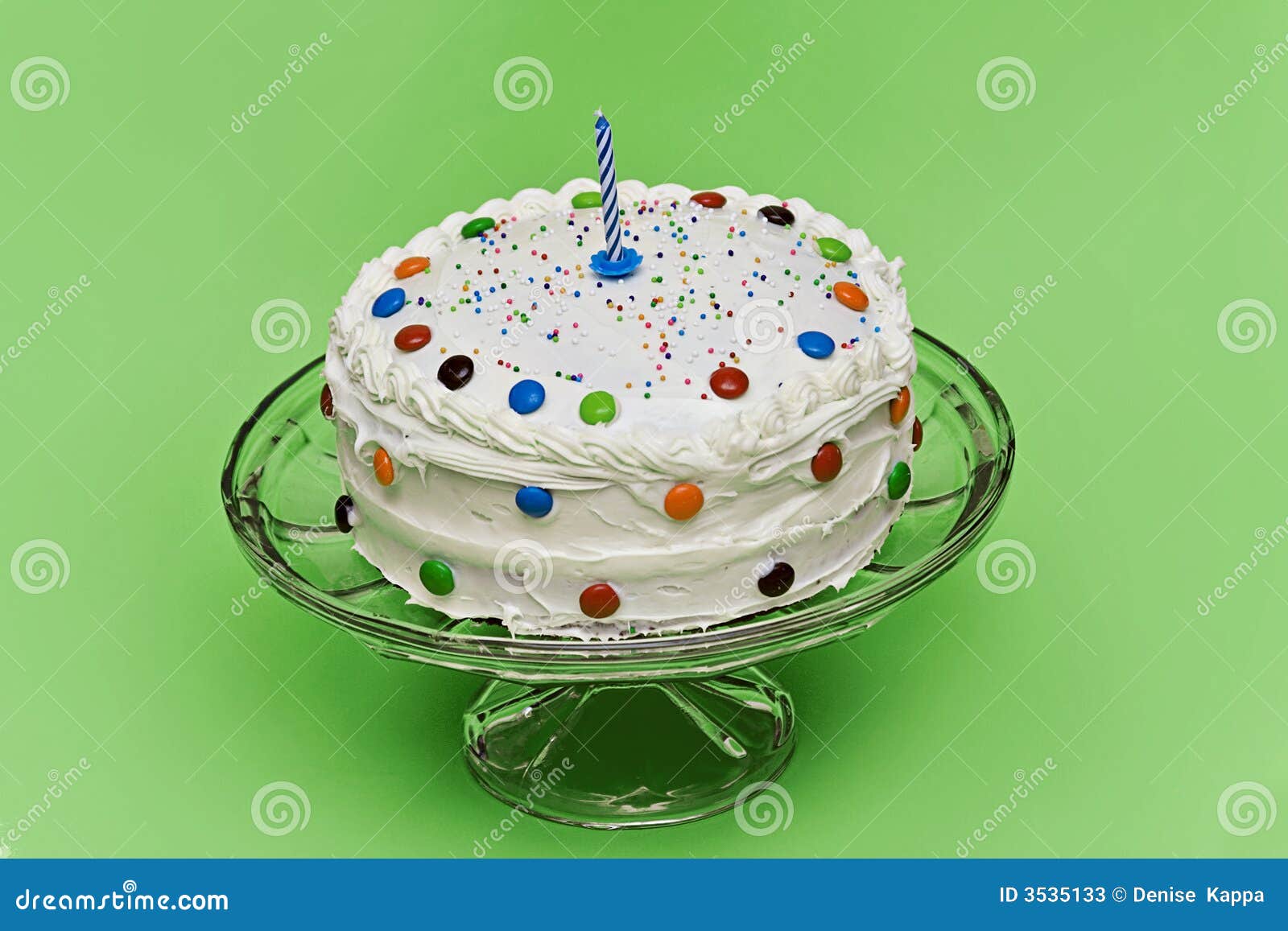 Birthday Cake stock image. Image of icing, decorations - 3535133