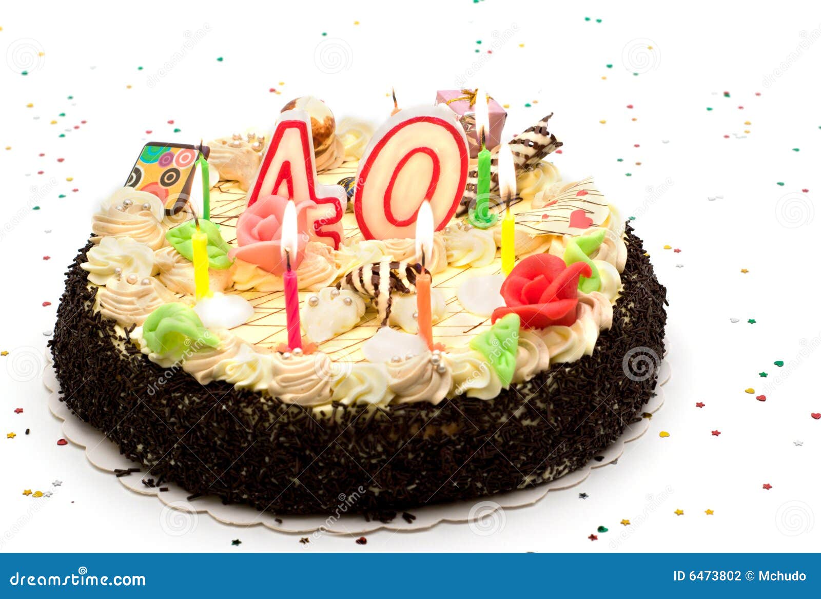 Birthday Cake 40 Years Stock Photography - Image: 6473802