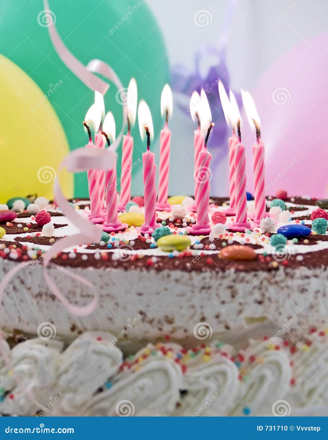 Birthday cake stock photo. Image of candles, celebrations - 731710