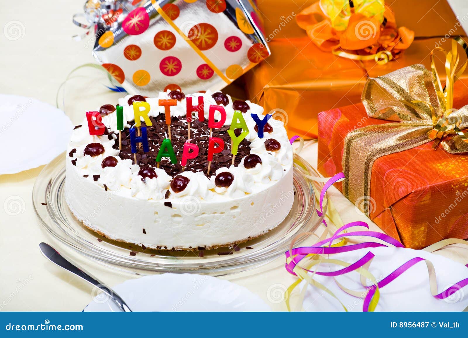 Birthday cake stock image. Image of holiday, bakery, sweet - 8956487