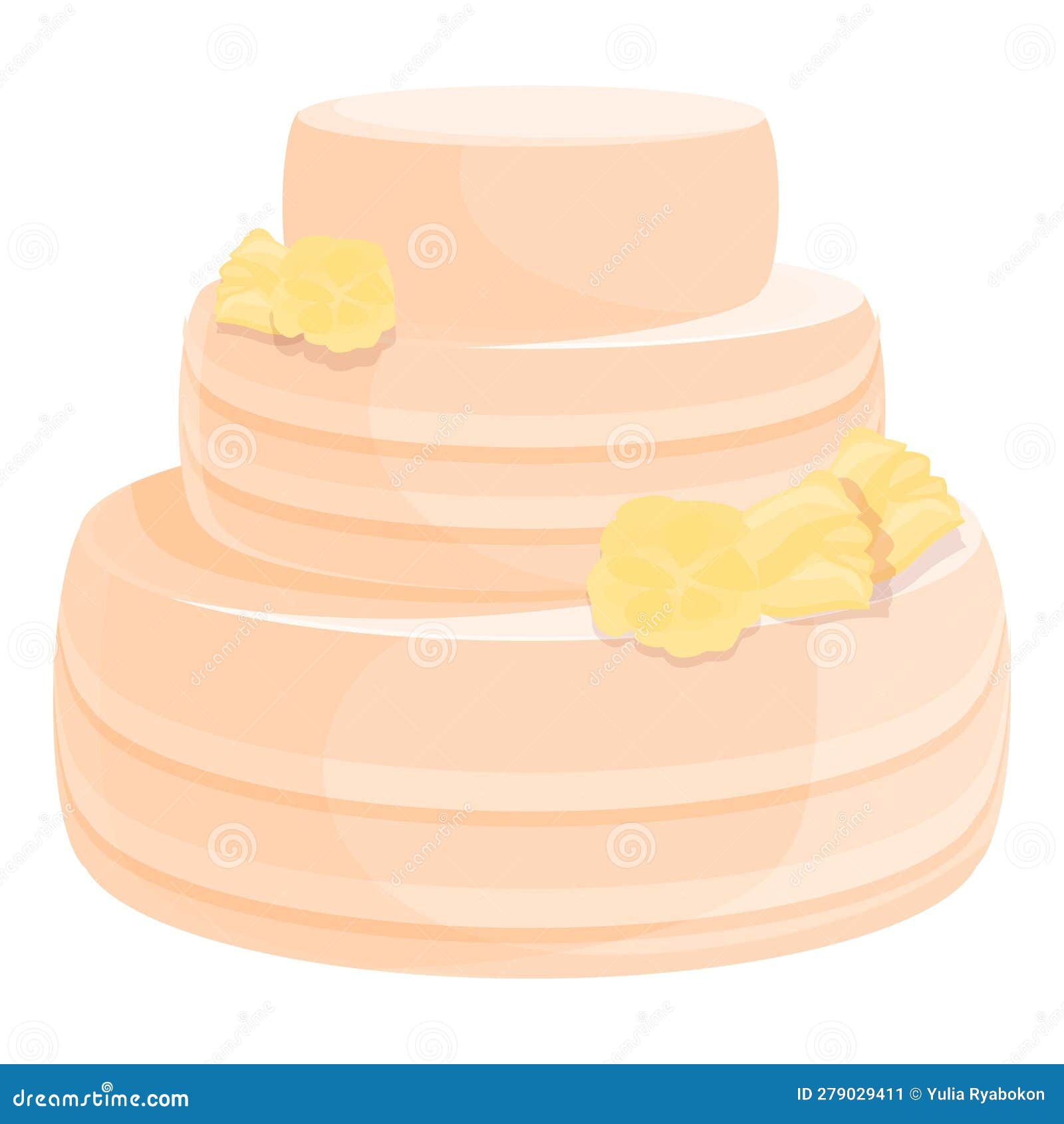 Birthday Cake Icon Cartoon Vector. Cream Topper Stock Vector ...