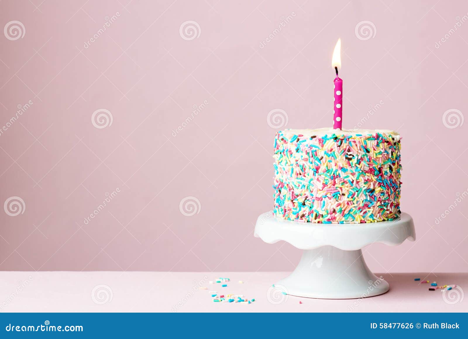 Birthday cake stock photo. Image of celebration, shot - 58477626