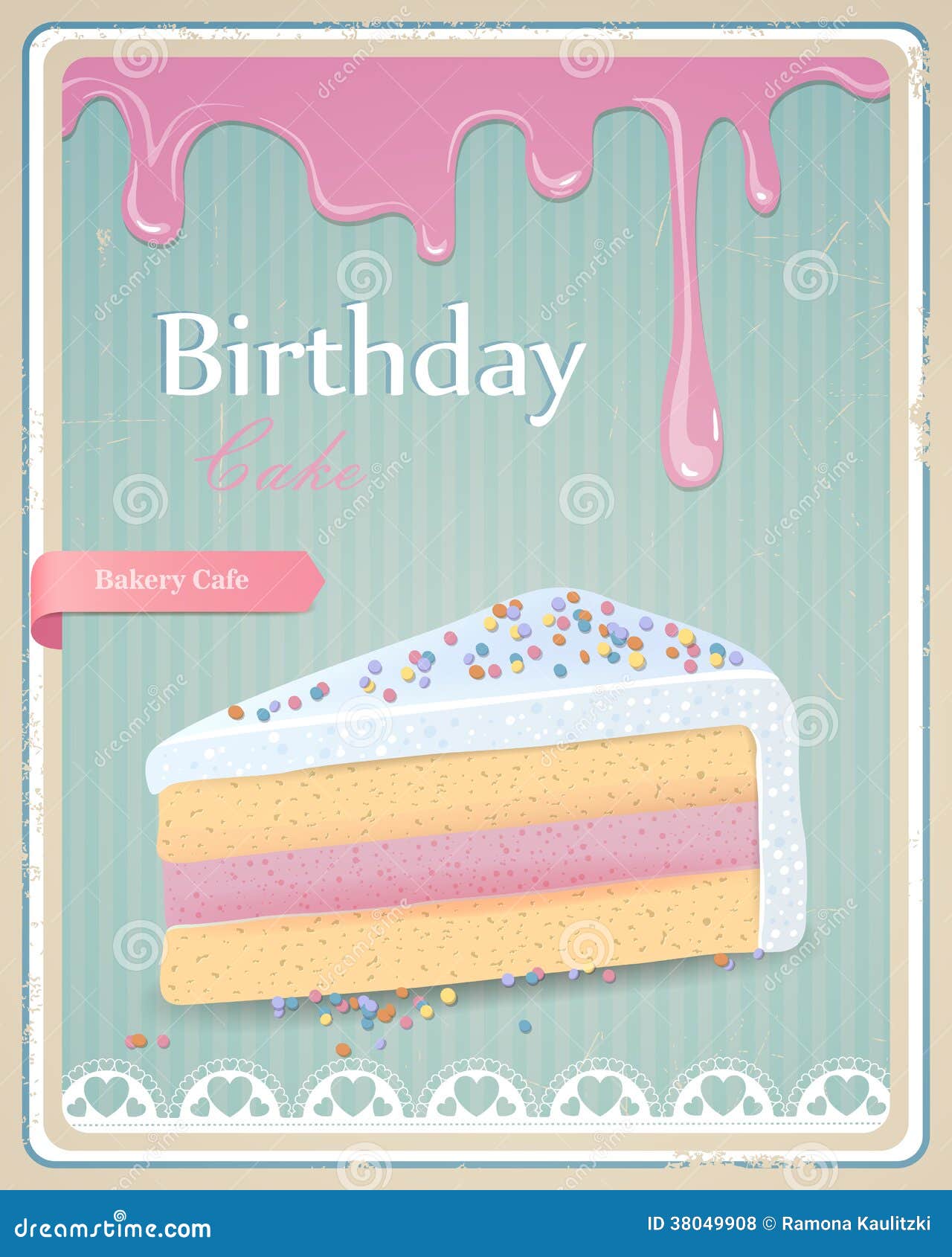Birthday Cake Sign stock illustration. Illustration of abstract - 38049908