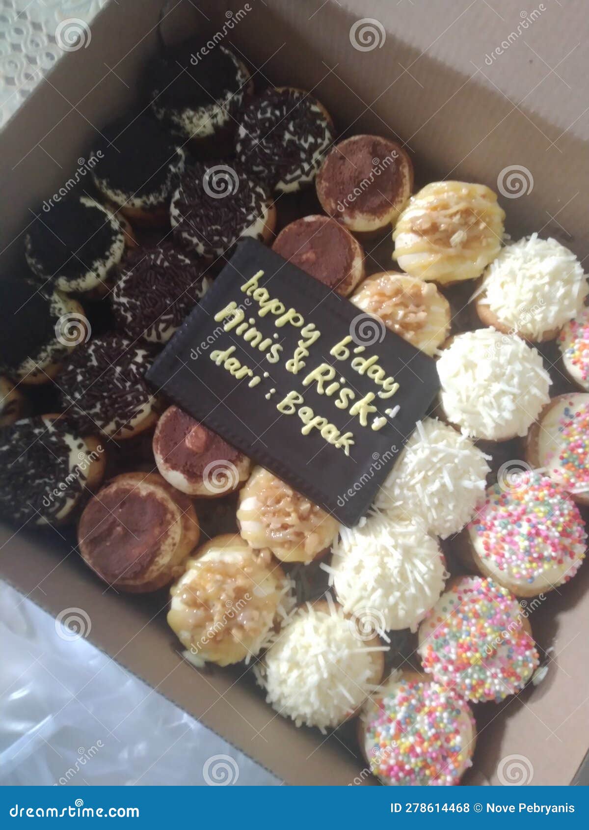 Birthday Cake with Topping Cheese Chocolate and Other Stock Photo ...