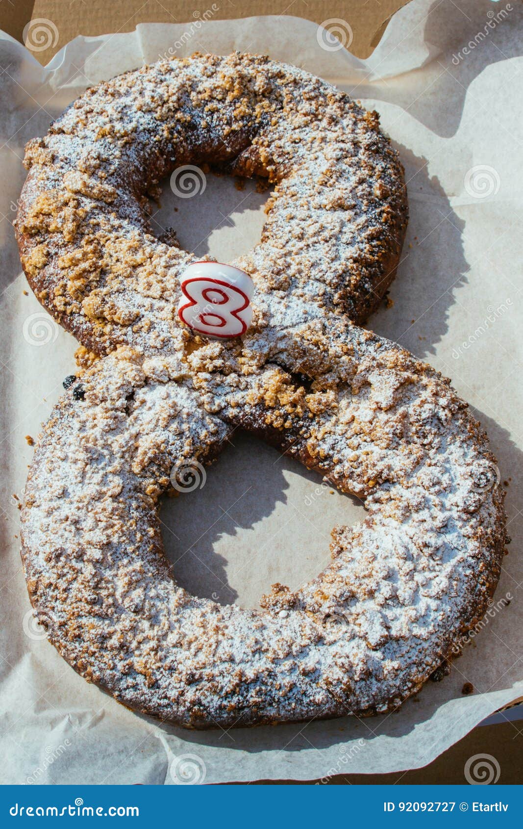 Birthday cake 8 years stock image. Image of summer, party - 92092727