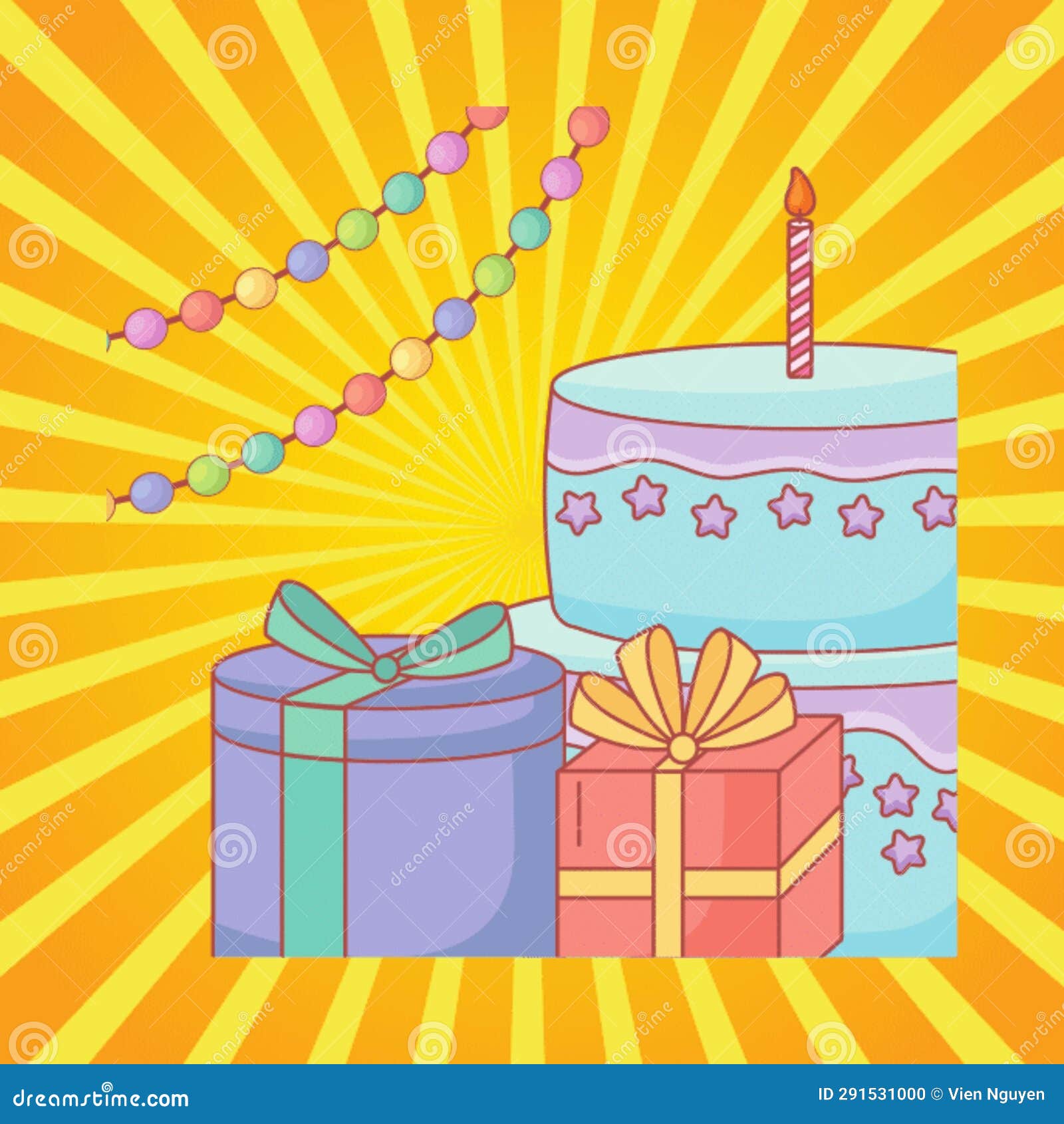 7 30 Birthday Cakes Border Frames 12x12 - 11 Stock Illustration ...