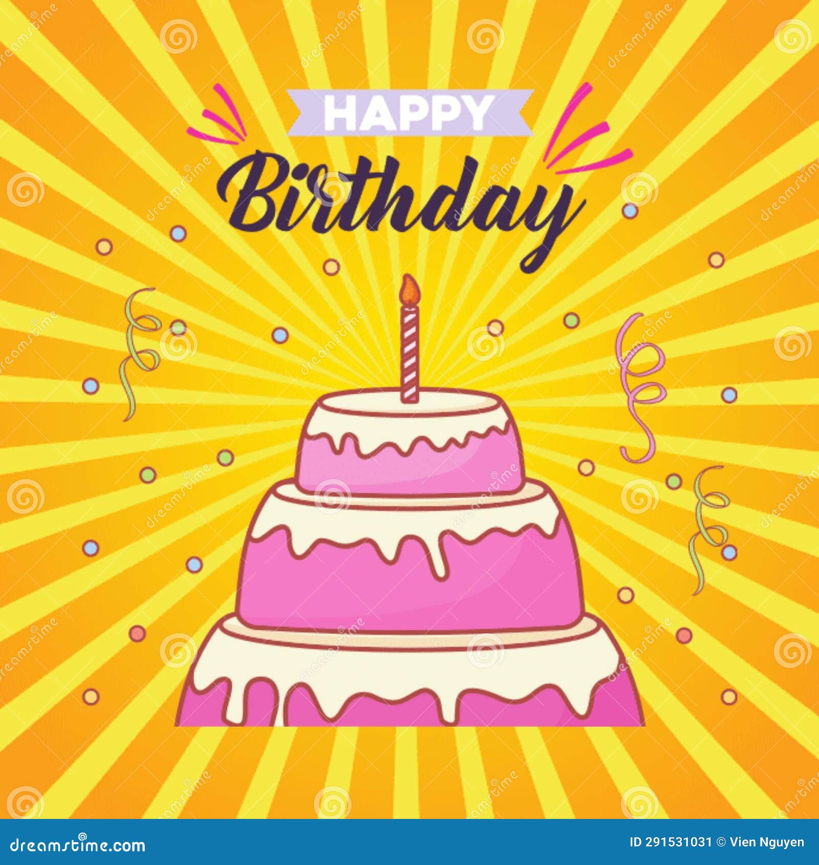 7 30 Birthday Cakes Border Frames 12x12 - 22 Stock Illustration ...