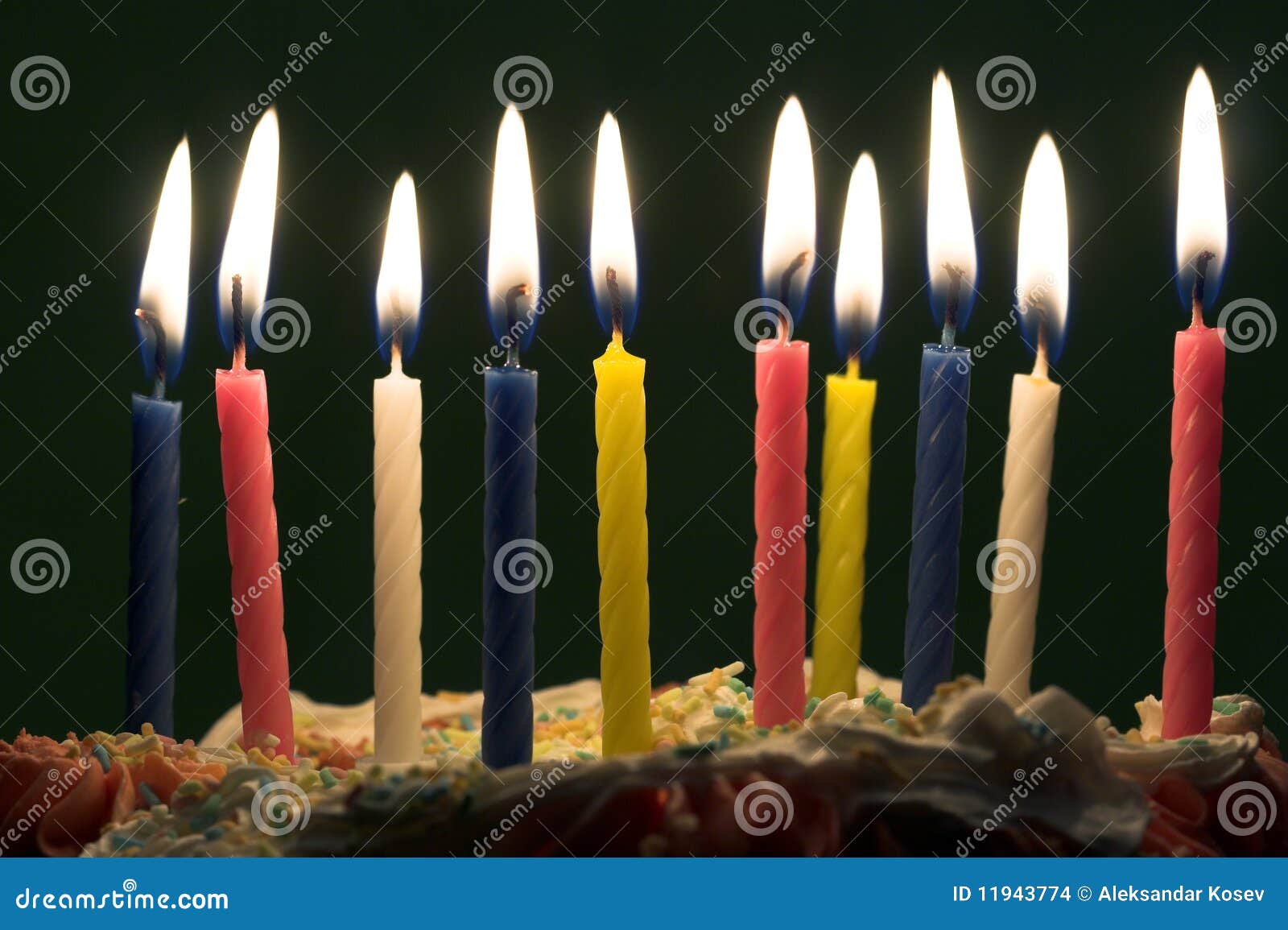 Birthday candles stock photo. Image of celebration, life - 11943774