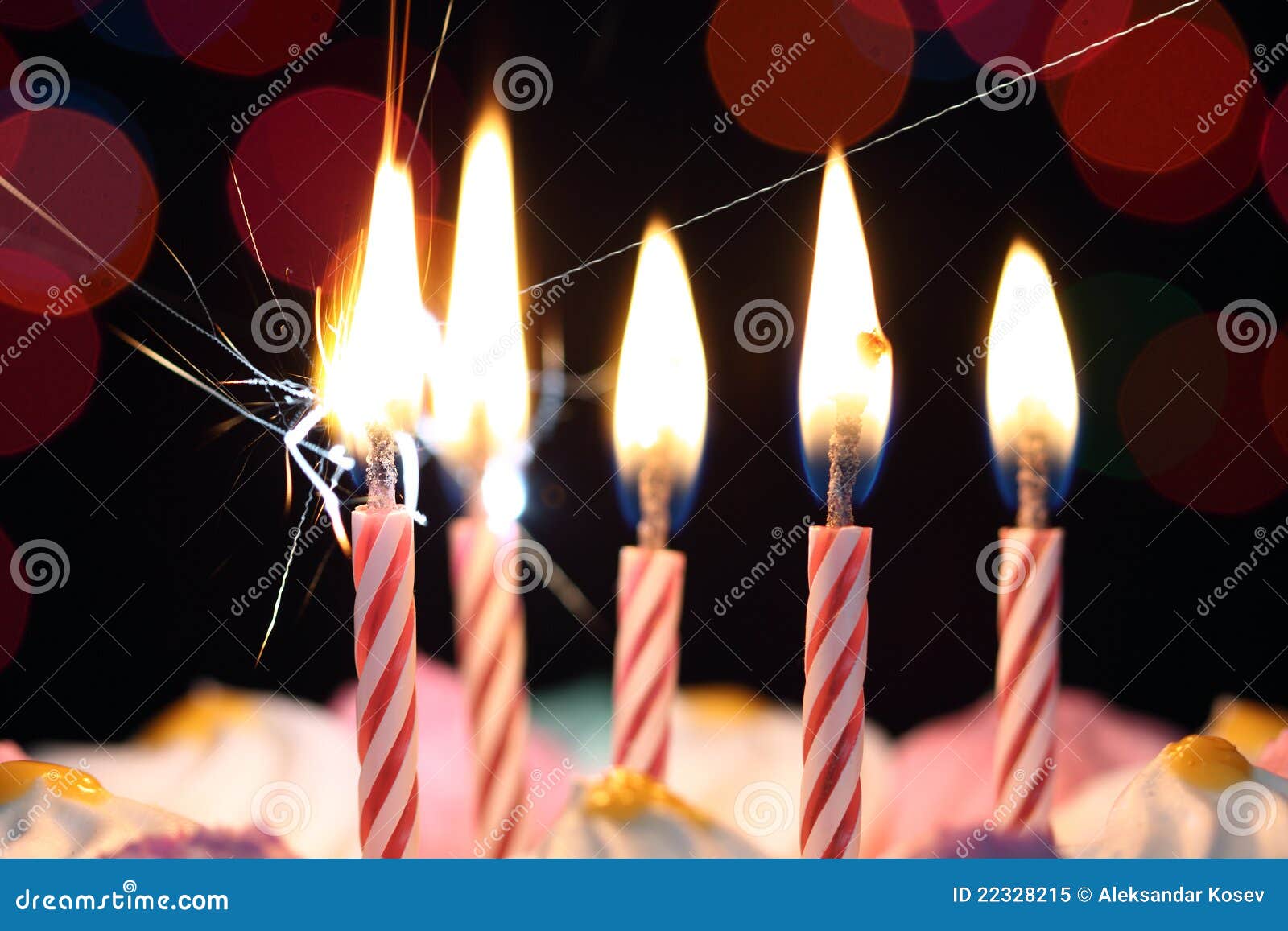Birthday candles stock image. Image of event, festive - 22328215