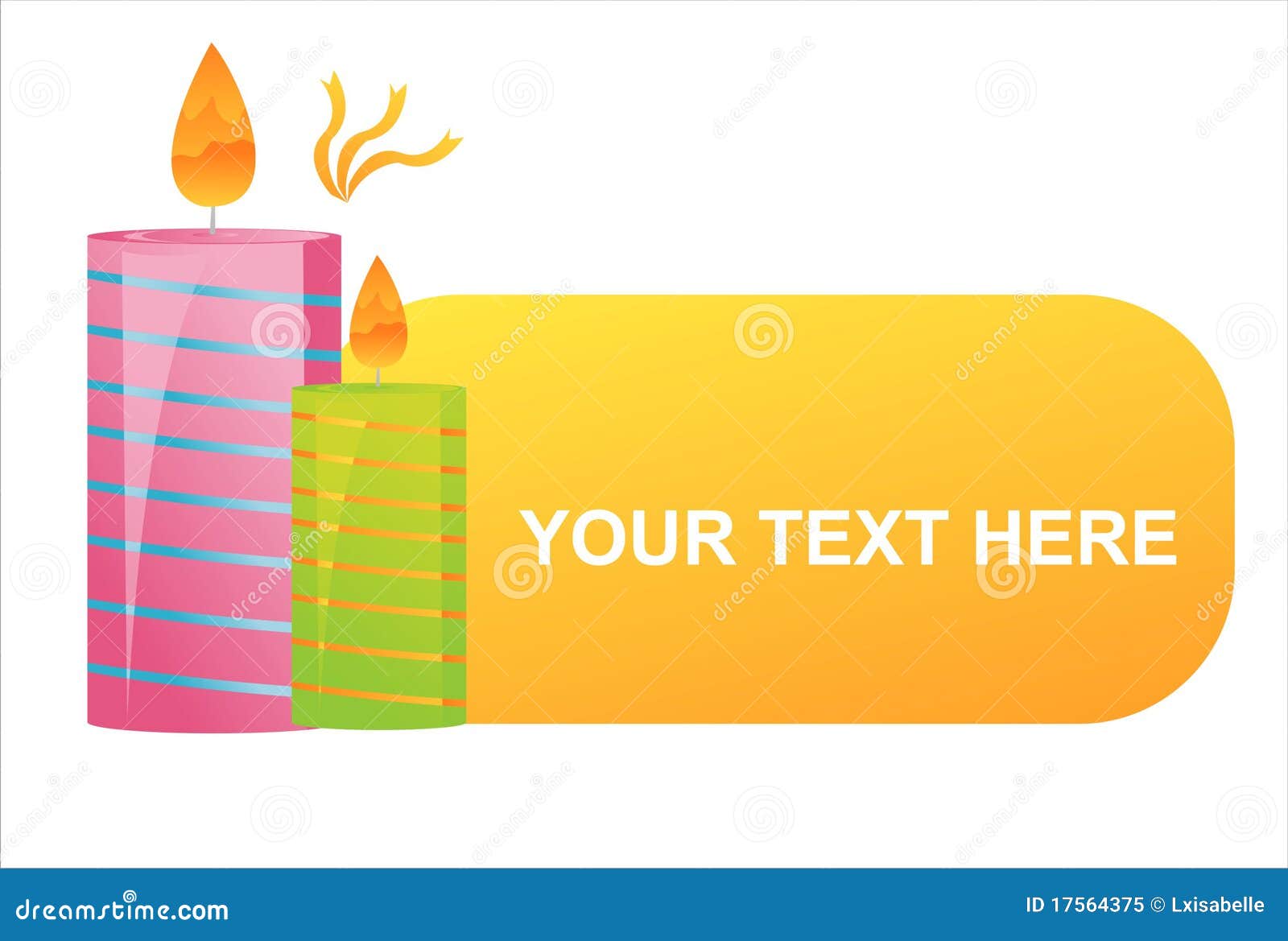 Birthday candles banner stock vector. Illustration of vector - 17564375