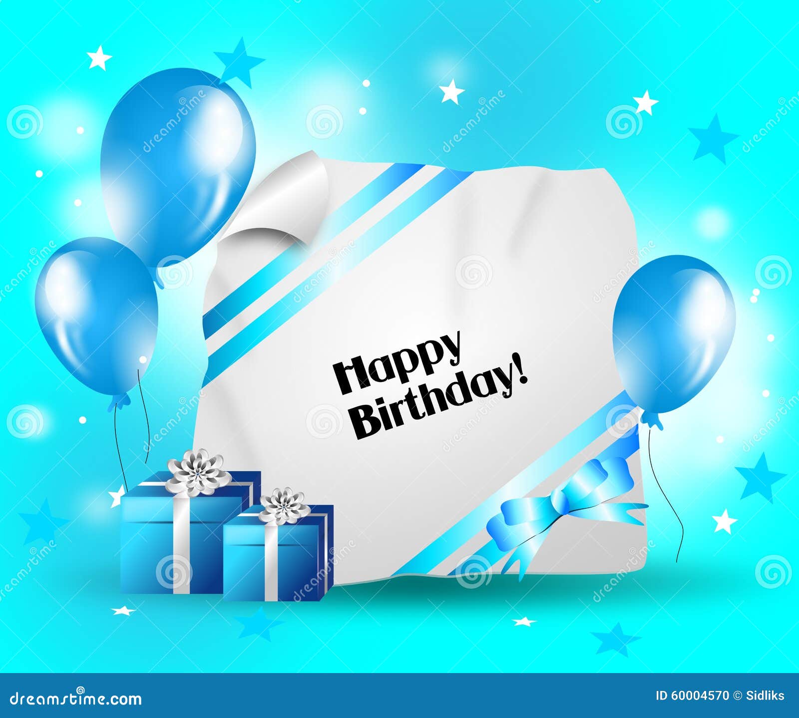 Birthday card stock illustration. Illustration of celebration - 60004570