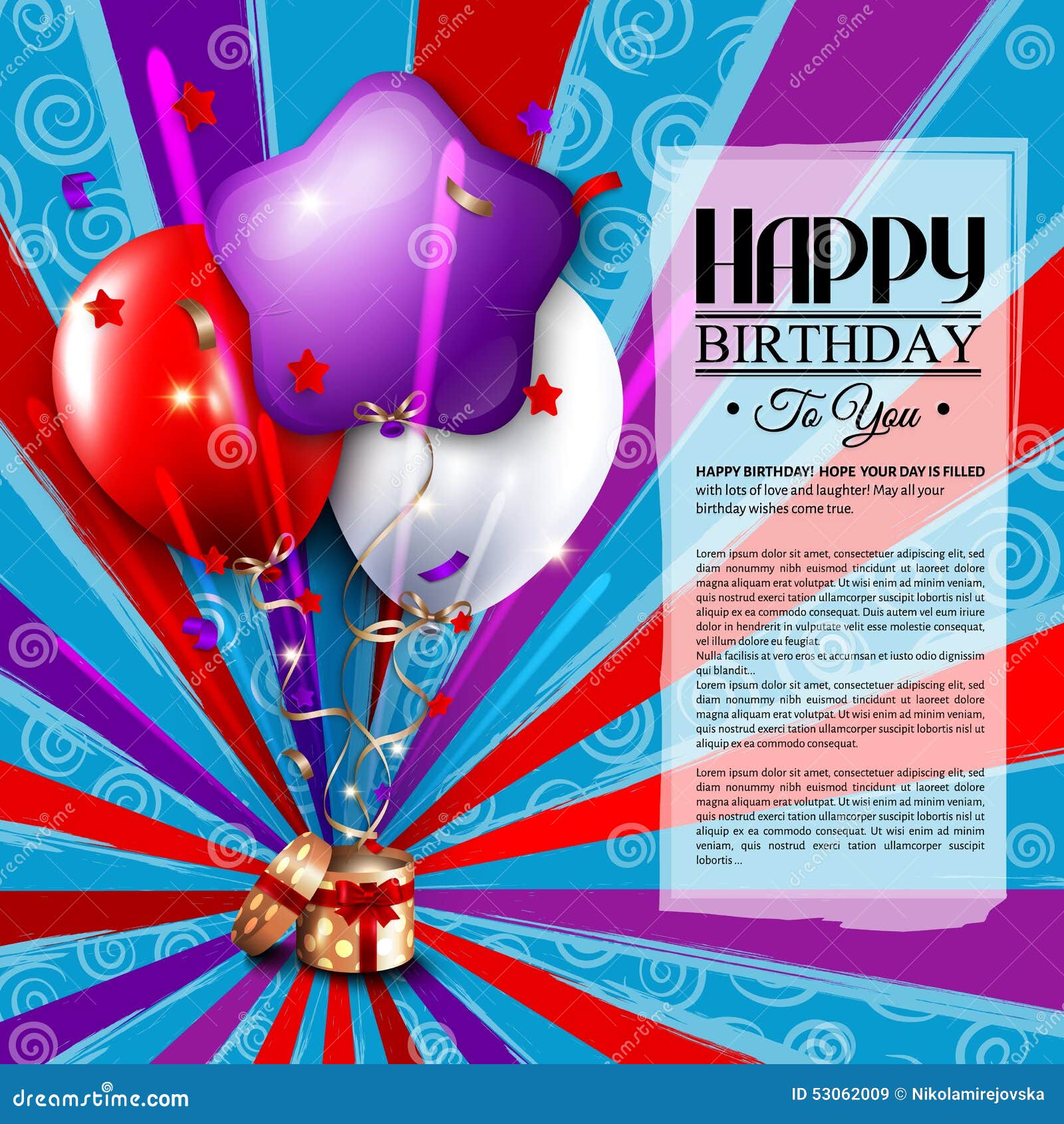 Open Birthday Card