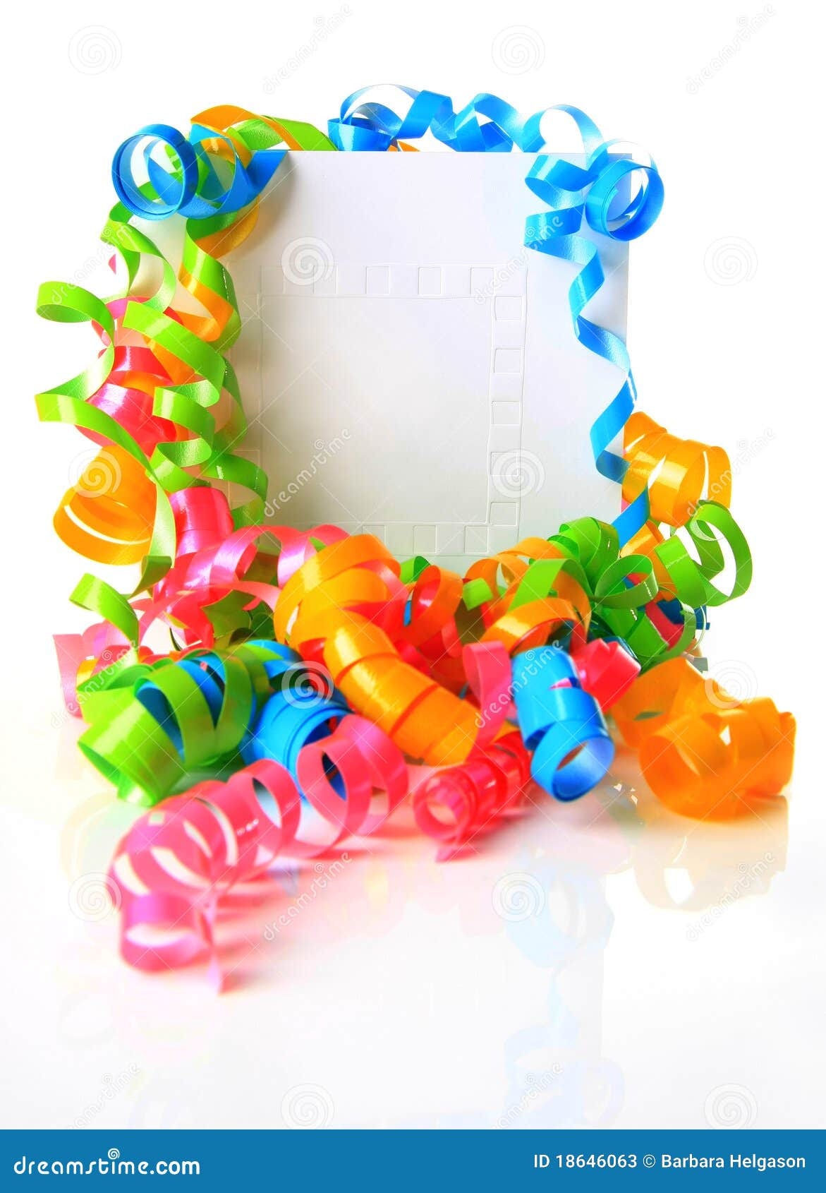 Birthday Card And Ribbons Stock Image | CartoonDealer.com #18646063