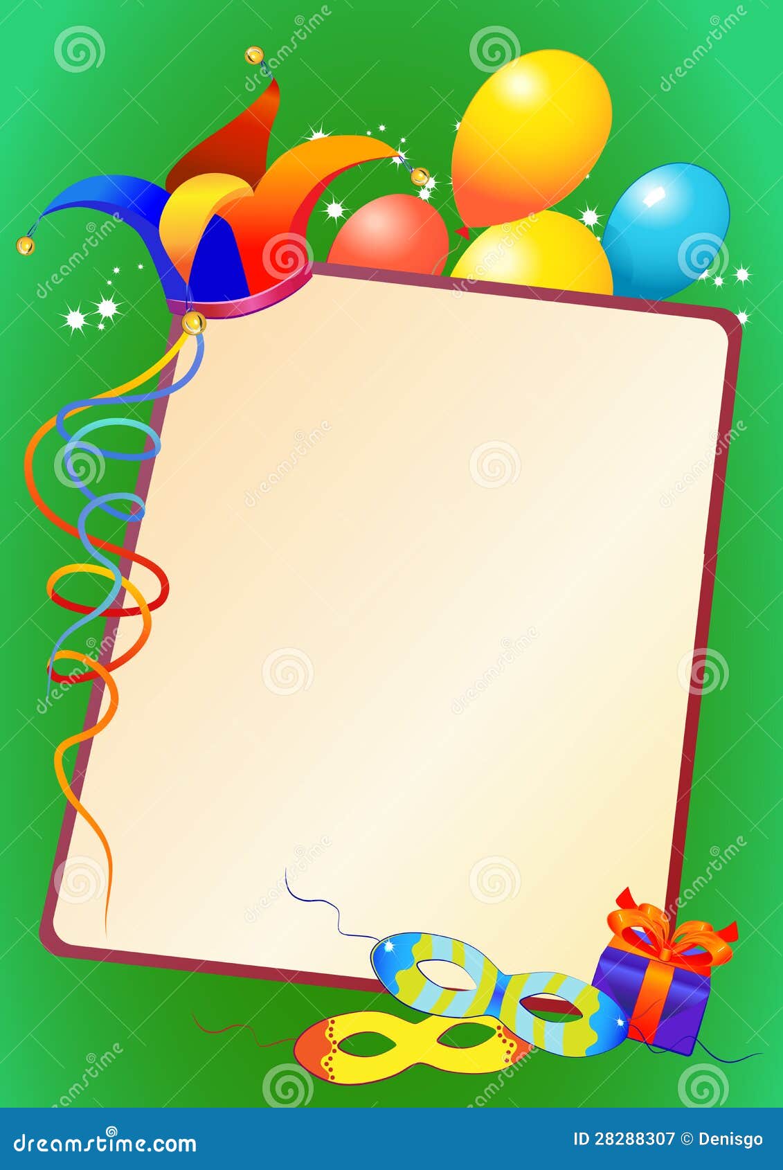 Masquerade Border Clip Art