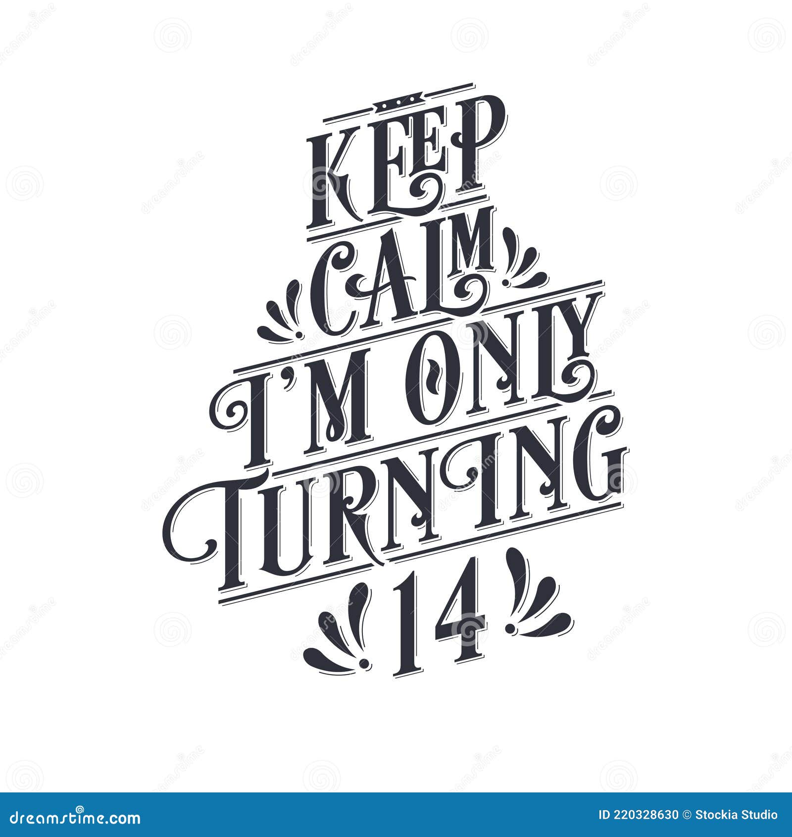 Birthday Celebration Greetings Lettering, Keep Calm I am only Turning ...