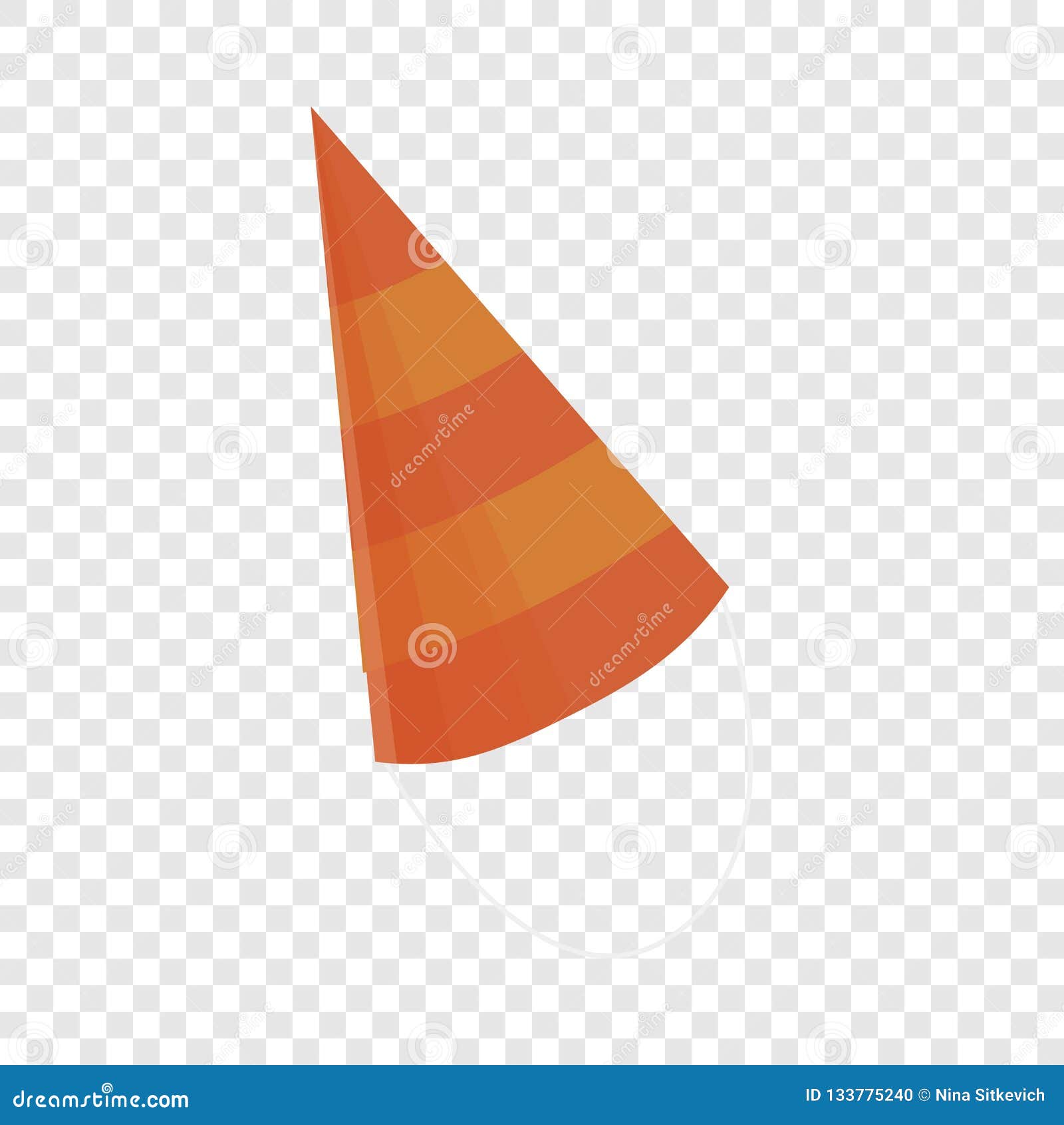Birthday Conical Cap Icon, Cartoon Style Stock Vector - Illustration of ...