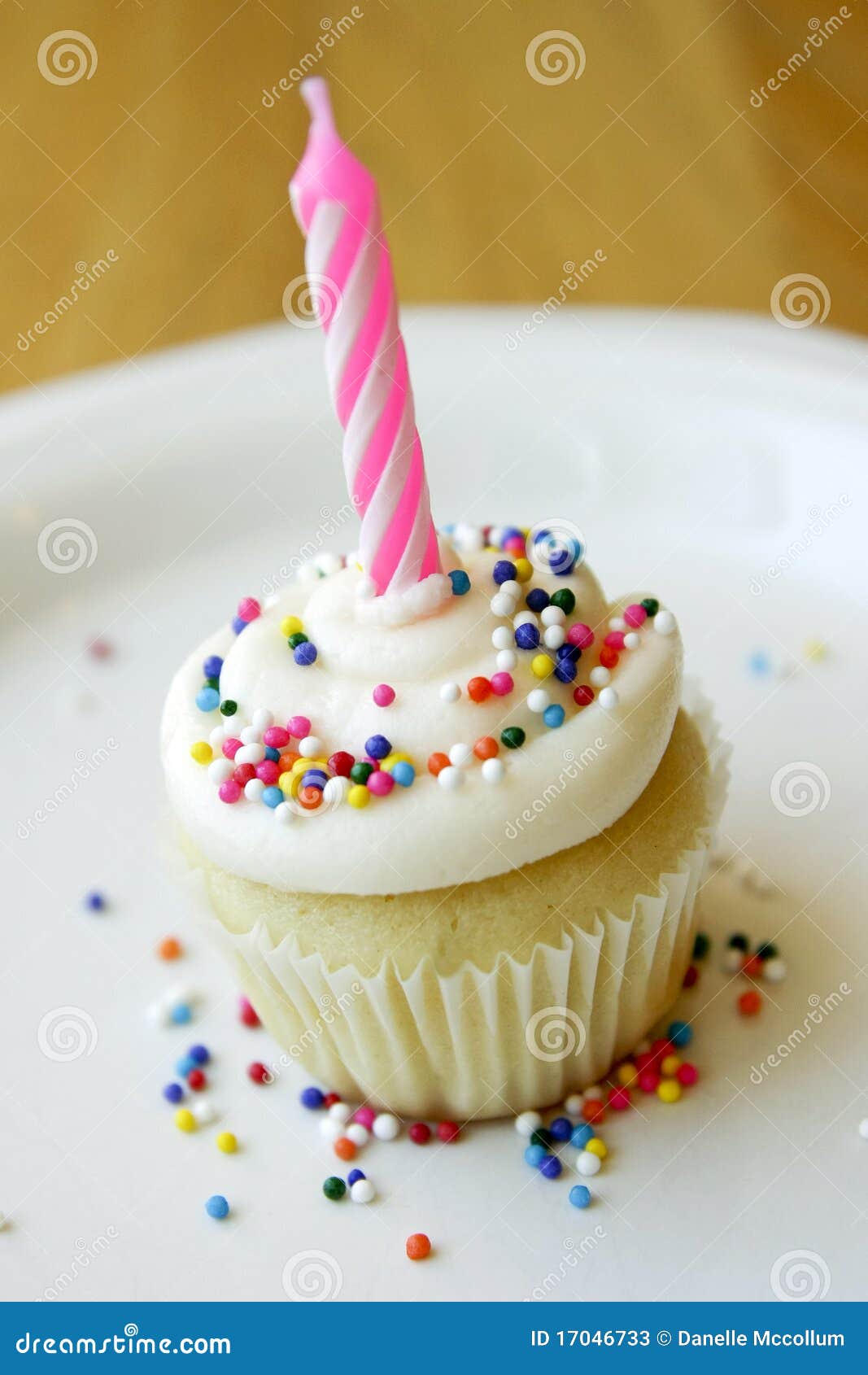 Birthday Cupcake Stock Photos - Image: 17046733