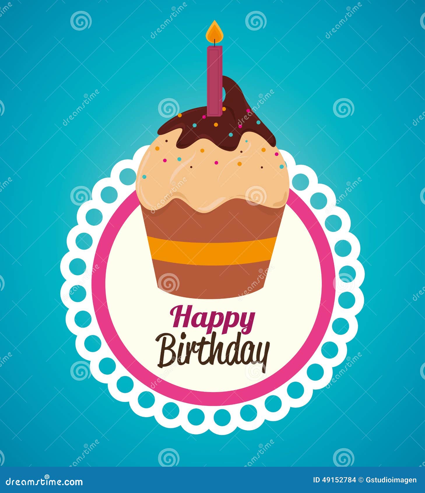 Birthday Design, Vector Illustration. Stock Vector - Illustration of ...