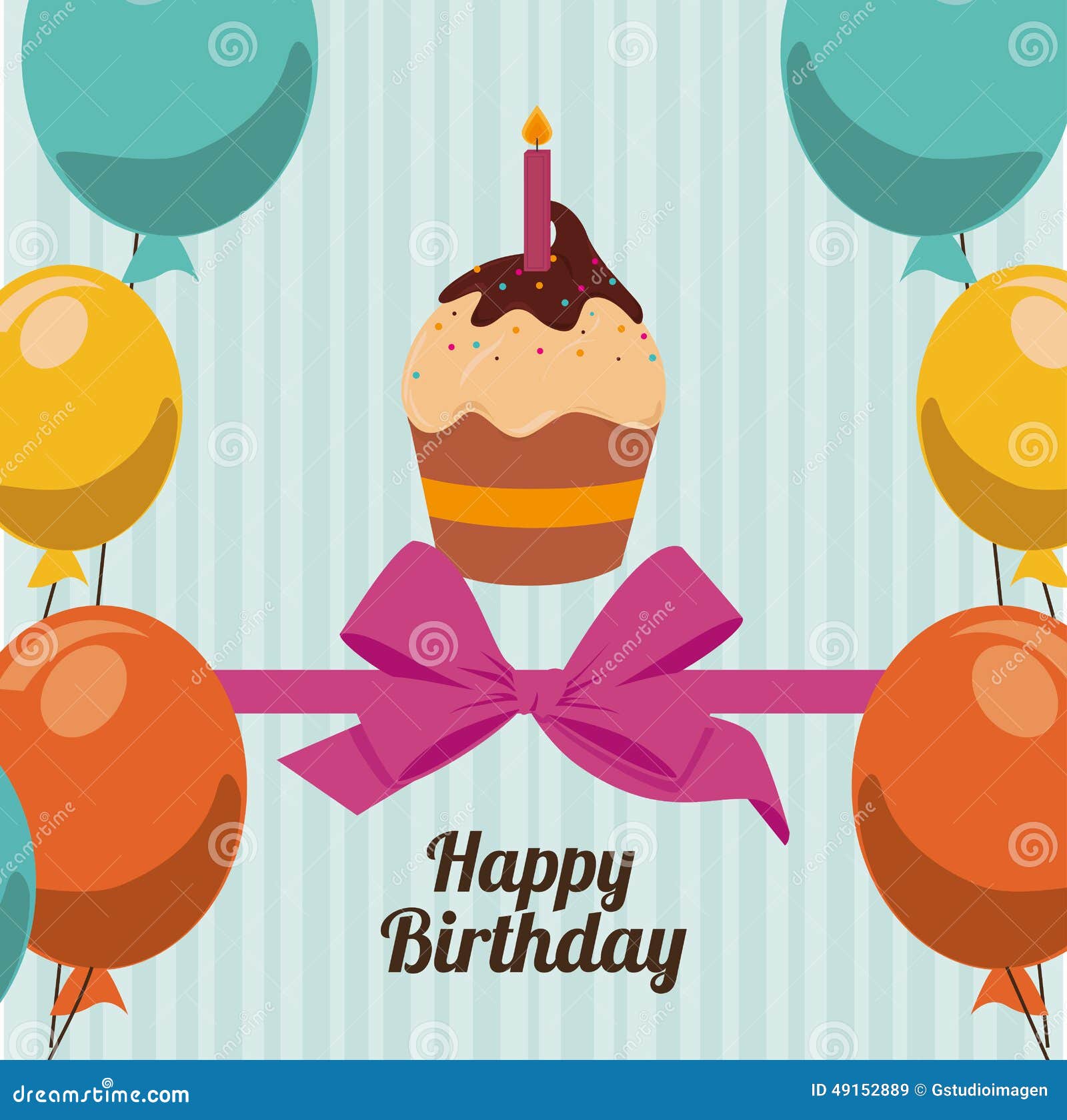 Birthday Design, Vector Illustration. Stock Vector - Illustration of ...
