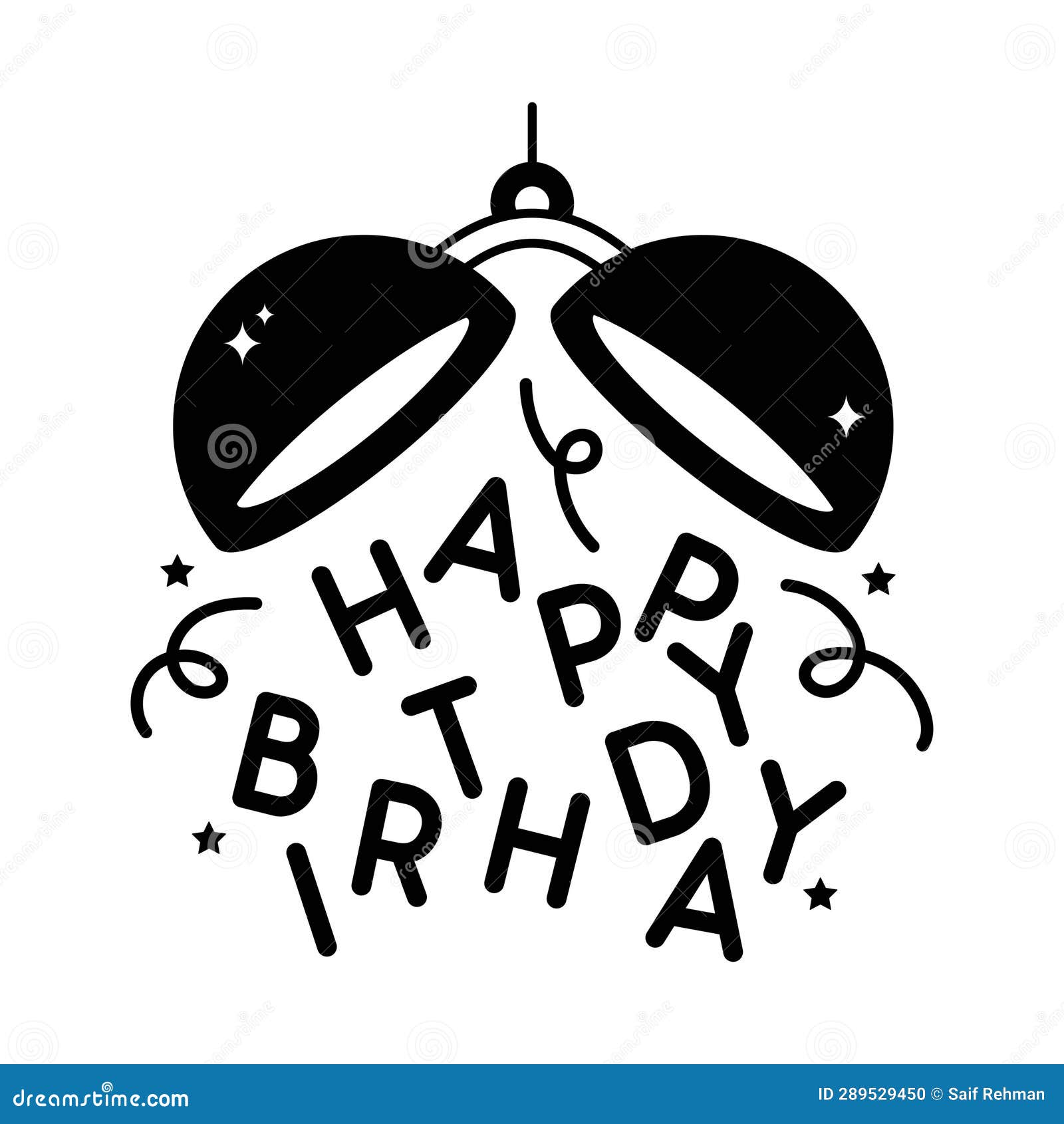 Popper Ball Doodle Vector Solid Sticker. EPS 10 File Stock Illustration ...