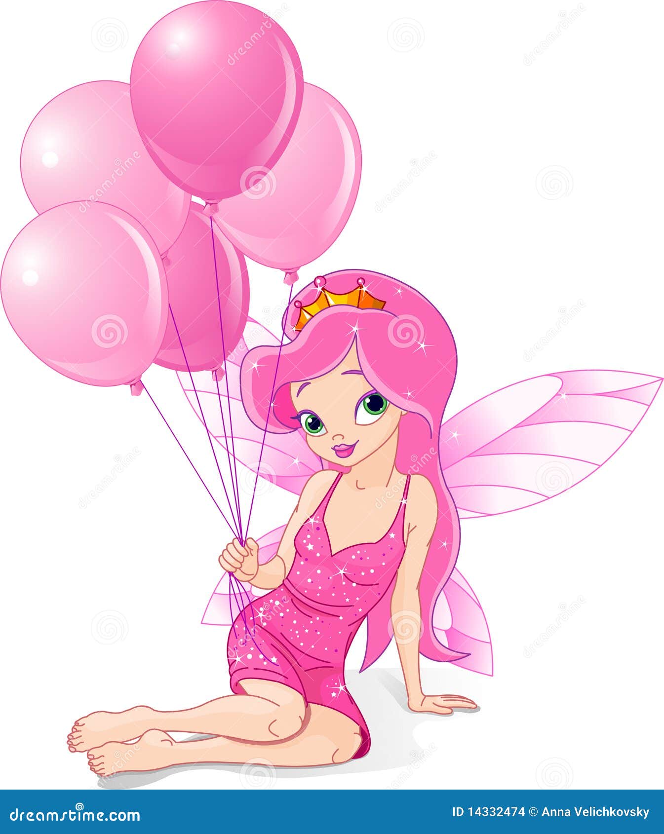 Birthday fairy stock vector. Illustration of tiara, magic - 14332474