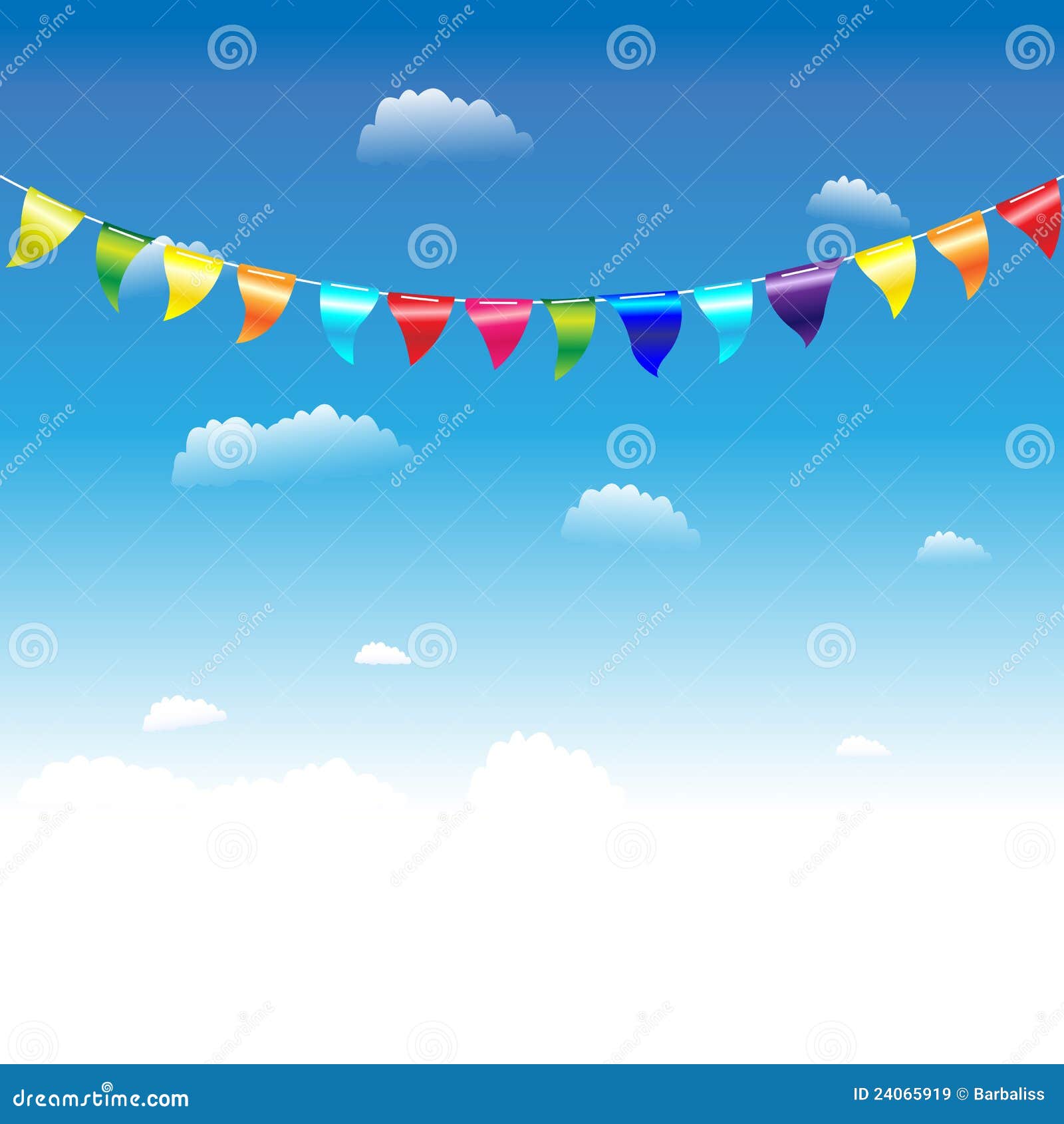 Birthday Flags stock vector. Illustration of flag, celebration - 24065919