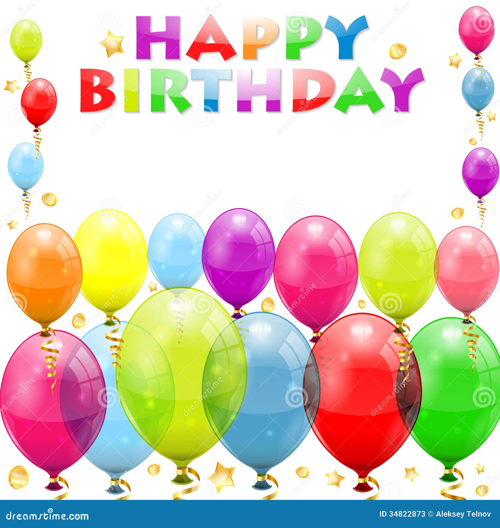 Birthday Frame stock vector. Illustration of streamer - 34822873