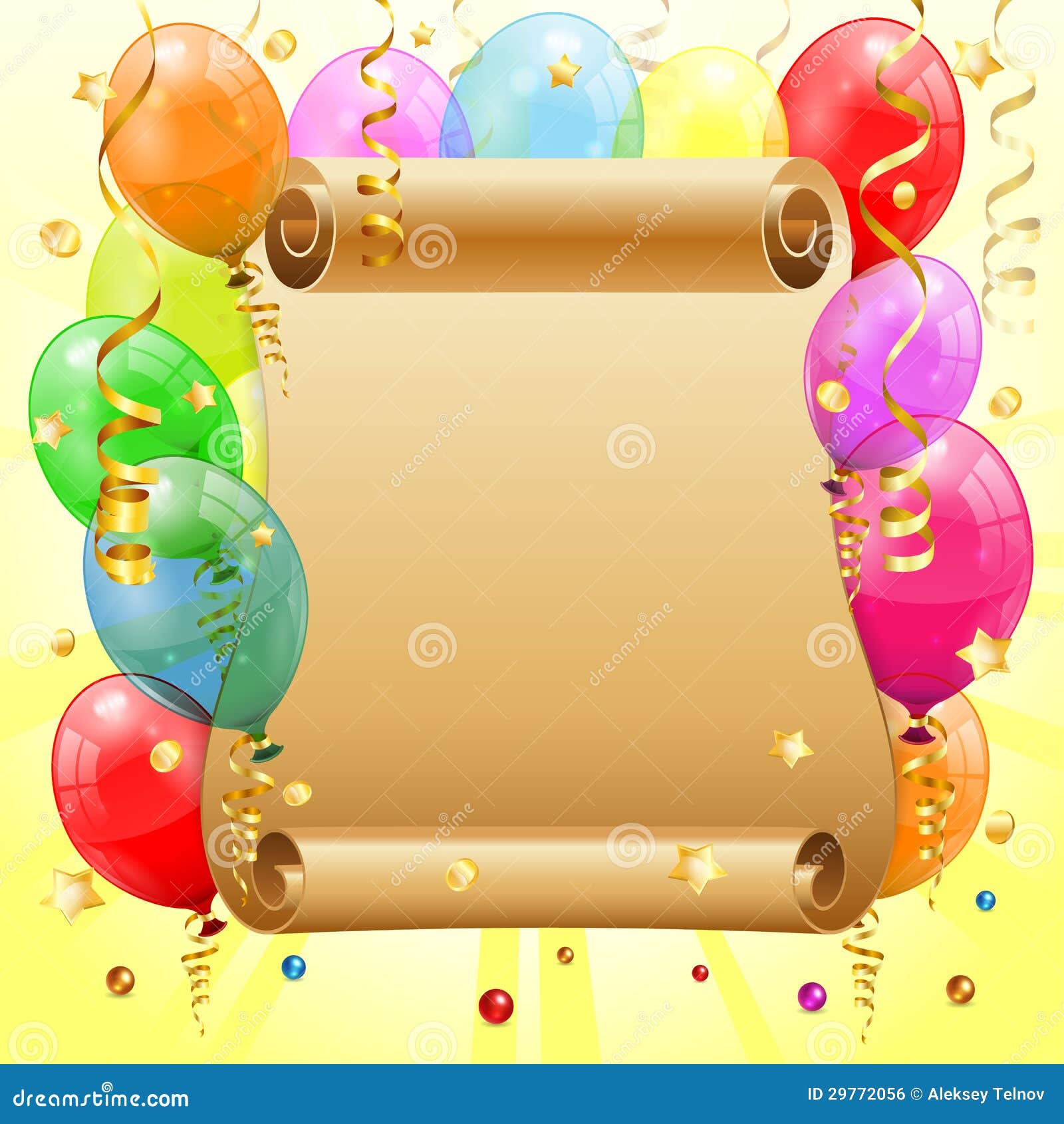 Birthday Frame stock vector. Illustration of greeting - 29772056
