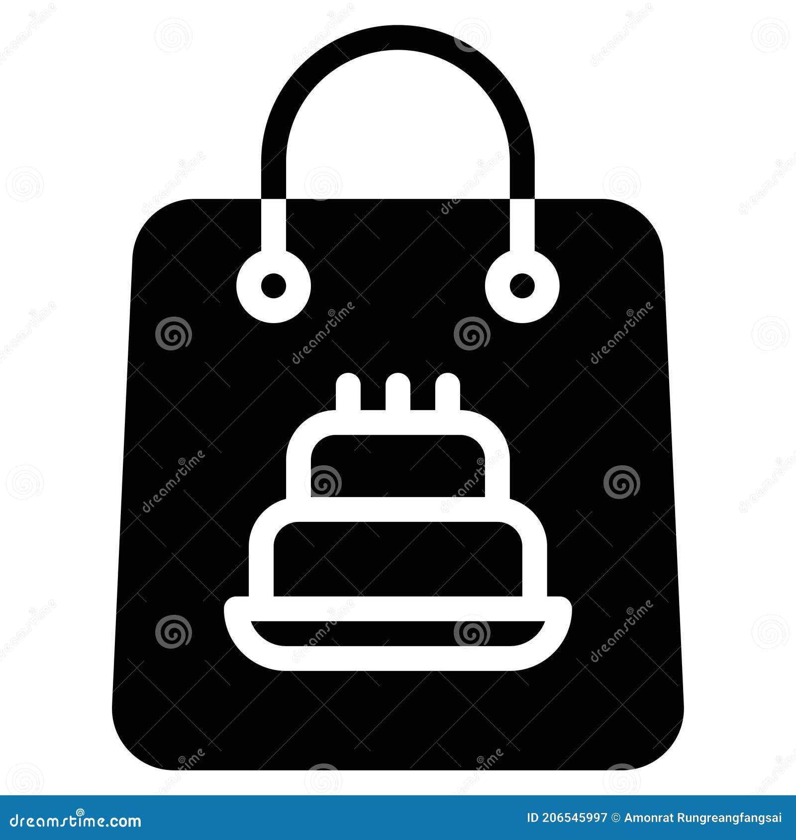 Birthday Gift Bag Icon, Birthday Party Related Vector Illustration ...