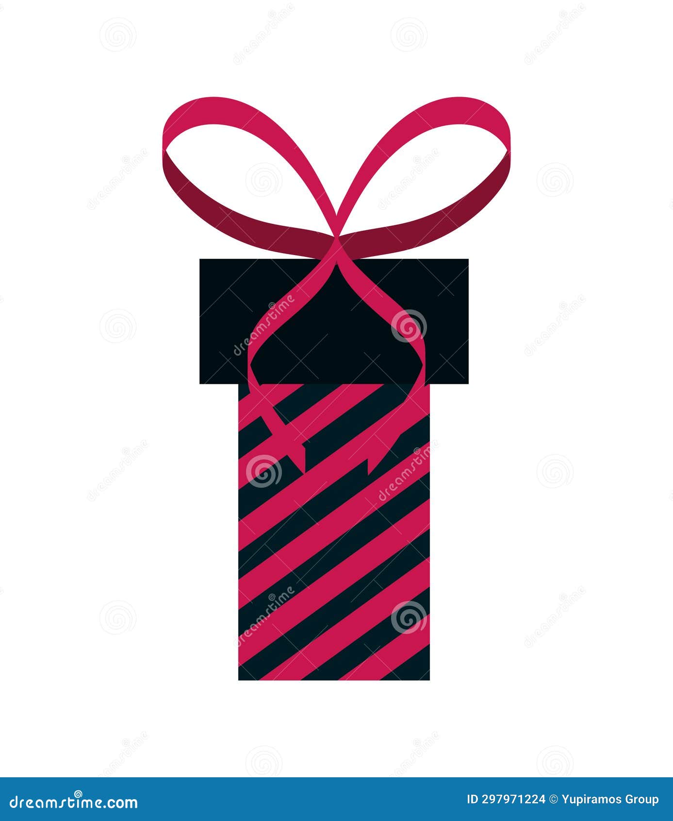 Birthday gift box colored stock illustration. Illustration of season ...