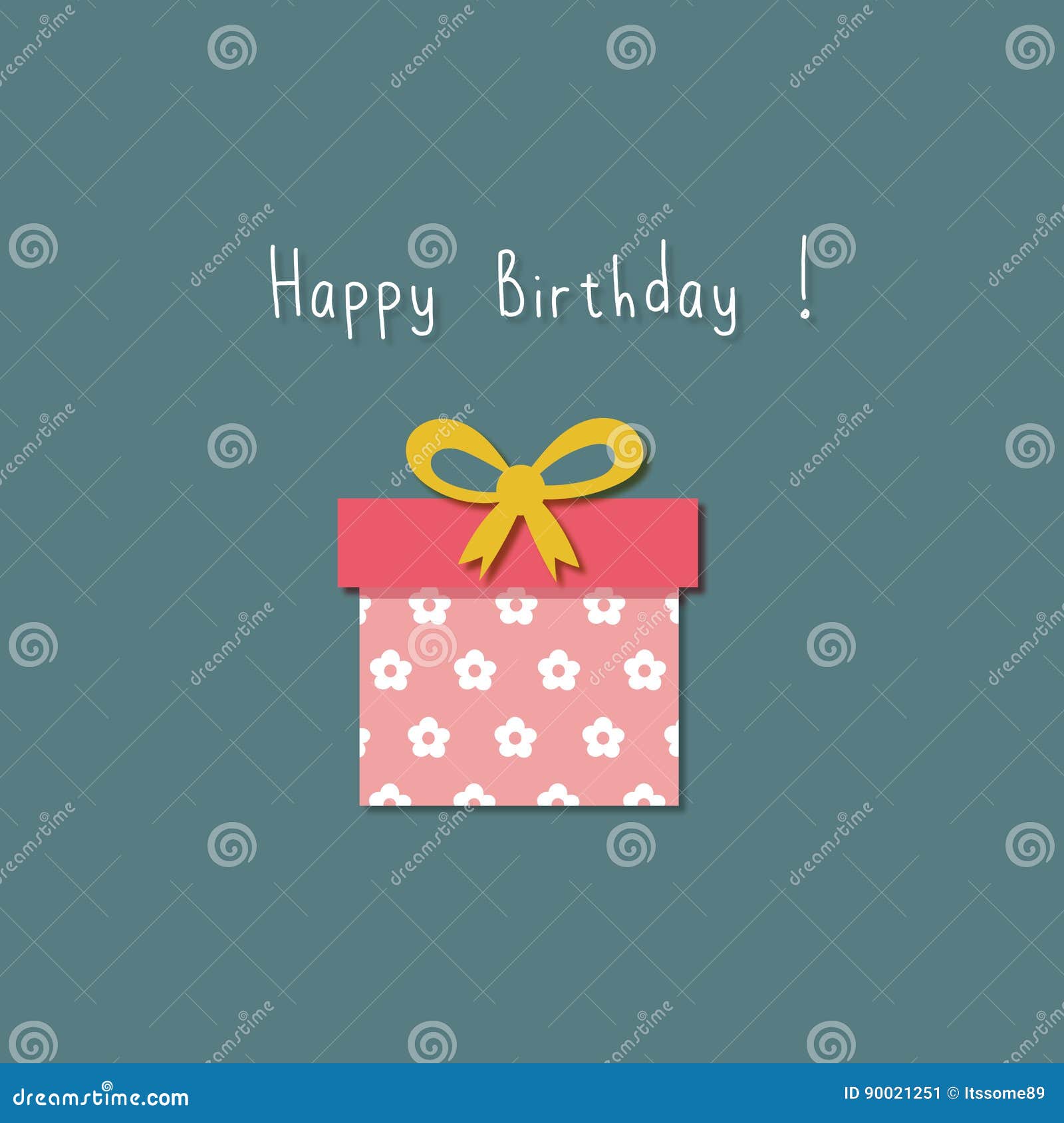 Birthday gift card stock illustration. Illustration of party - 90021251