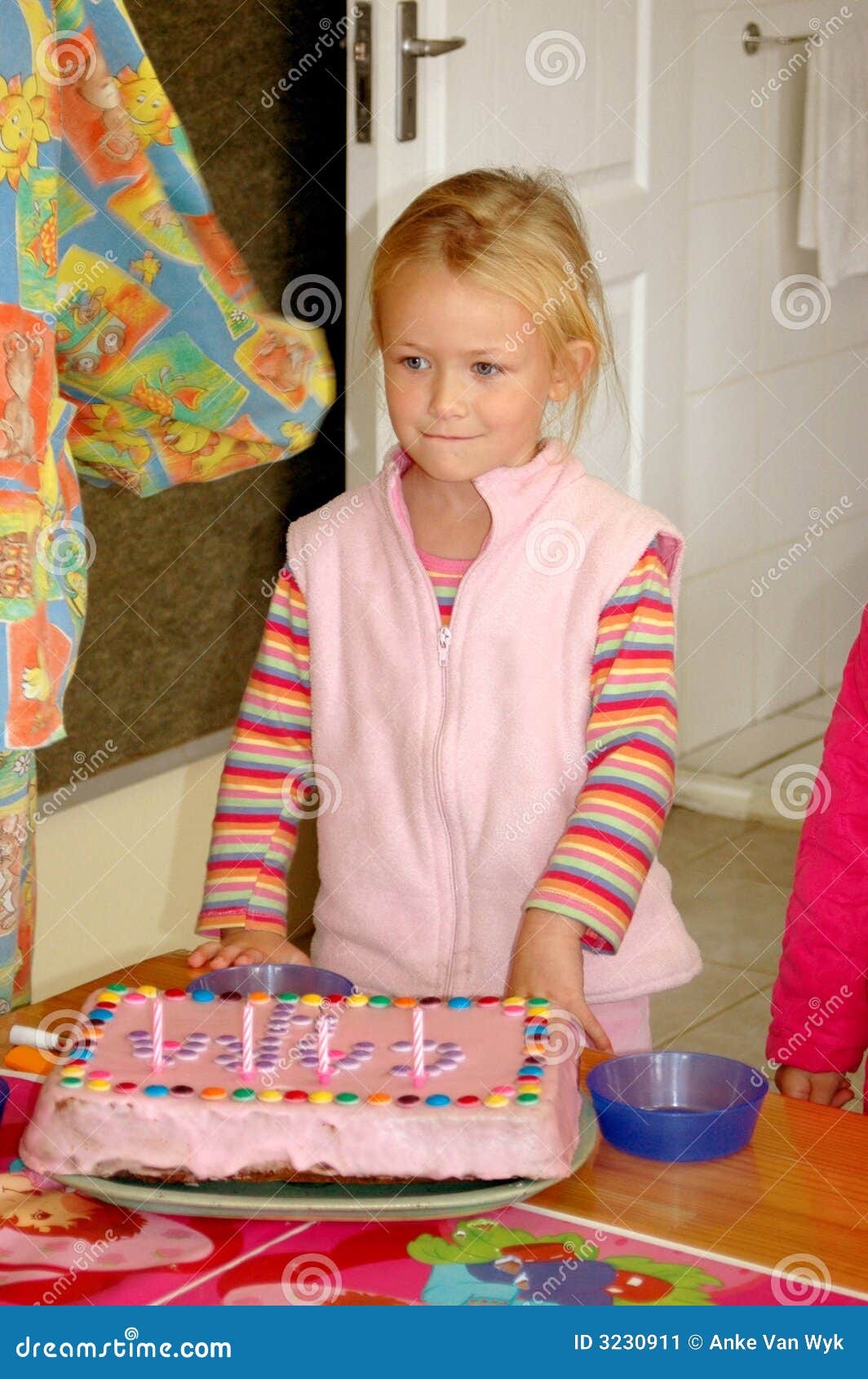 Birthday girl stock image. Image of adorable, expressions - 3230911