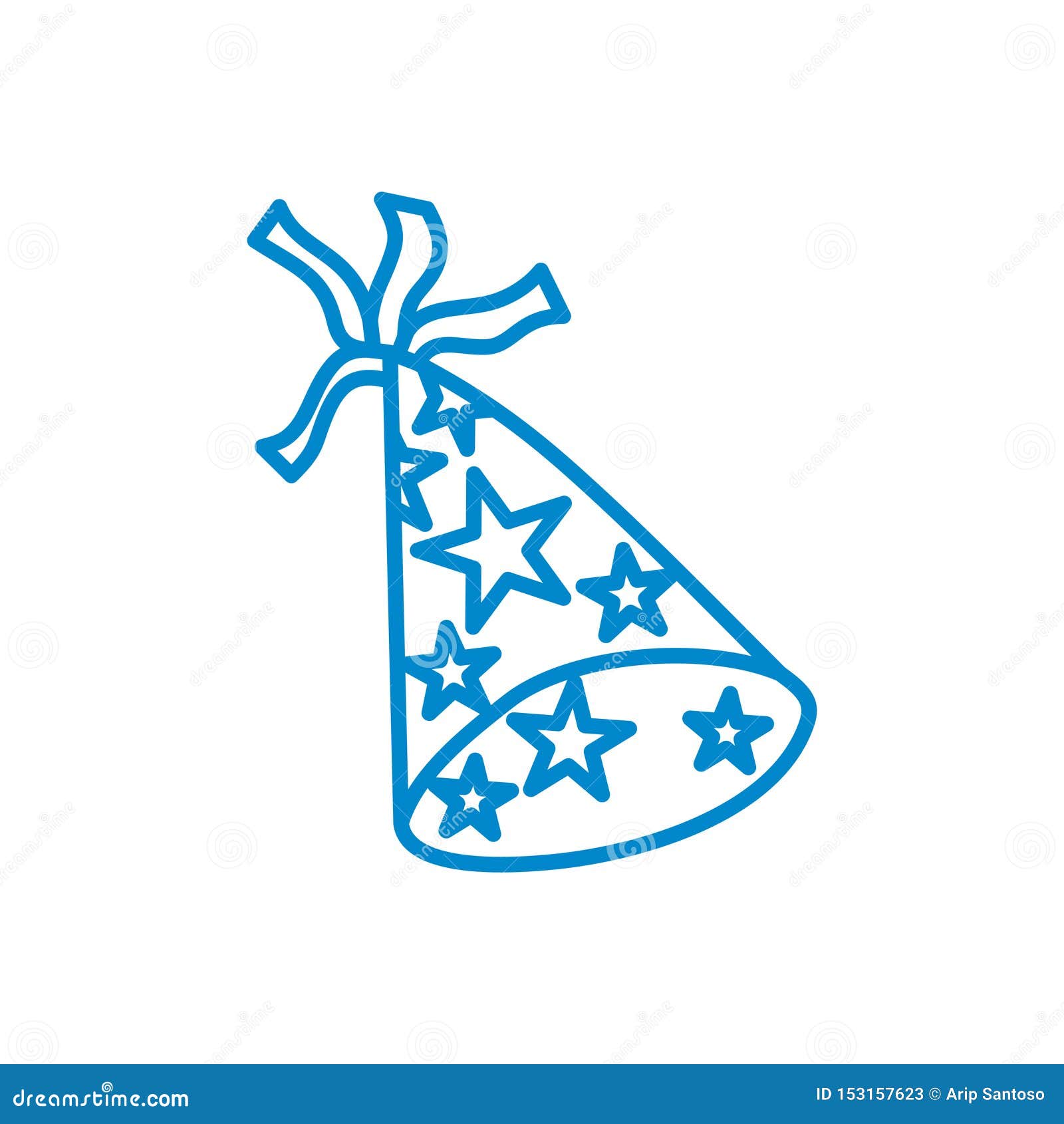 Birthday Hat Design Graphic Template Vector Stock Vector - Illustration ...