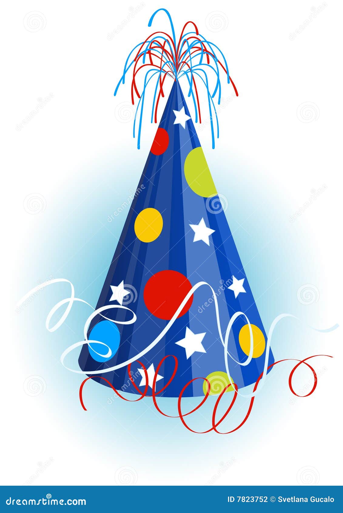 Birthday hut stock vector. Illustration of party, colored - 7823752